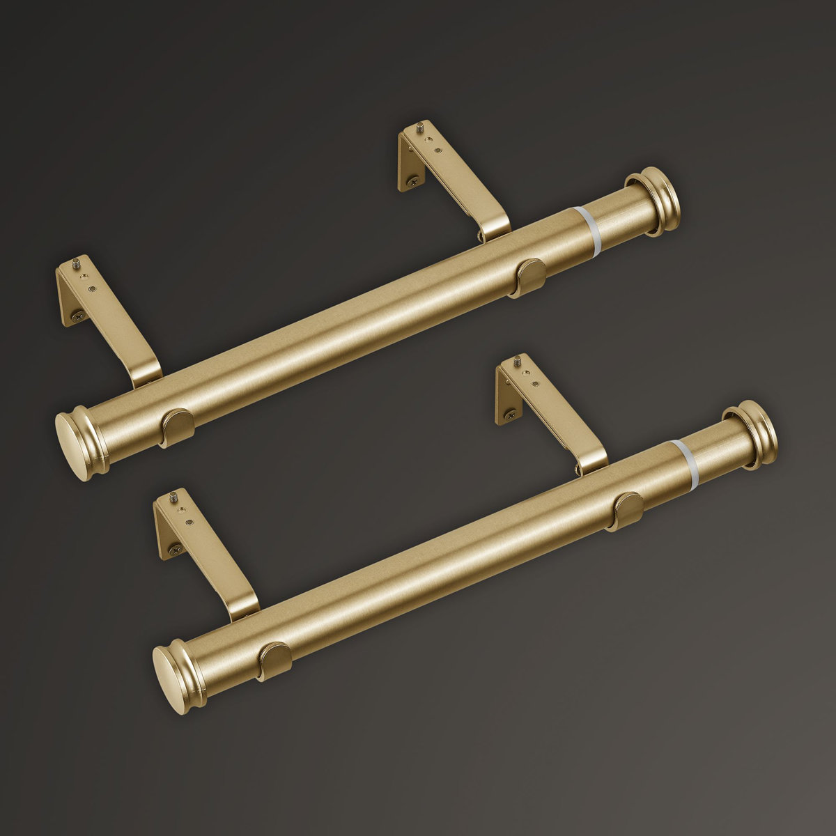 Mode Premium Collection Side Mount 1 1/8 in Diameter Curtain Rod with ...