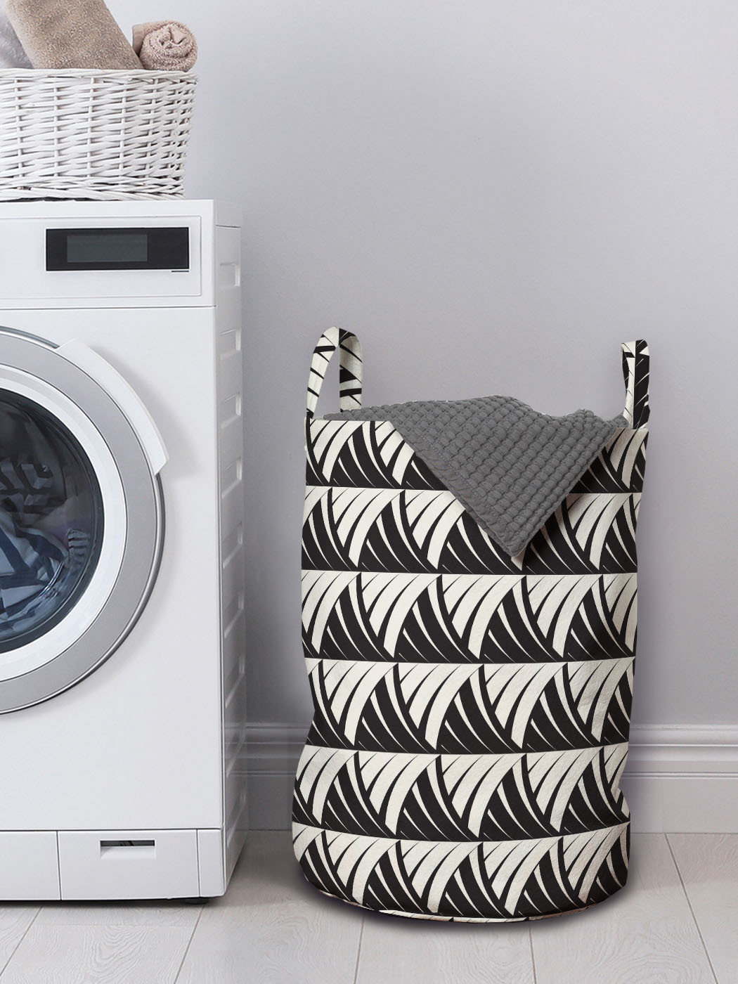 East Urban Home Abstract Laundry Bag, Modern Art Tile Design, 13" x 19 ...