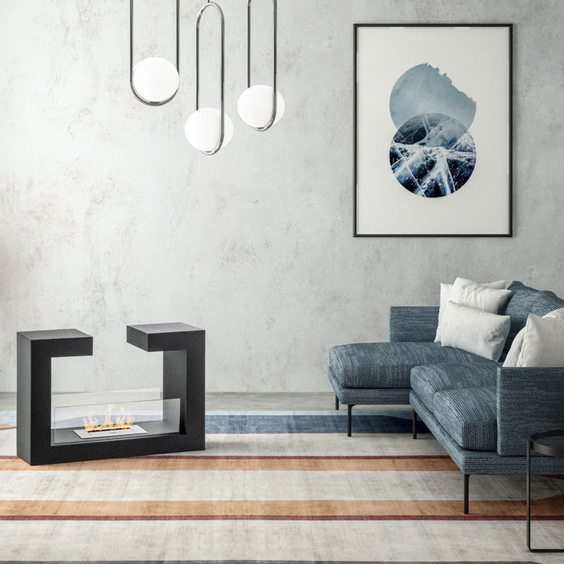 Metro Lane Palmieri Metro Lane 78cm W Bio Ethanol Fire | Wayfair.co.uk