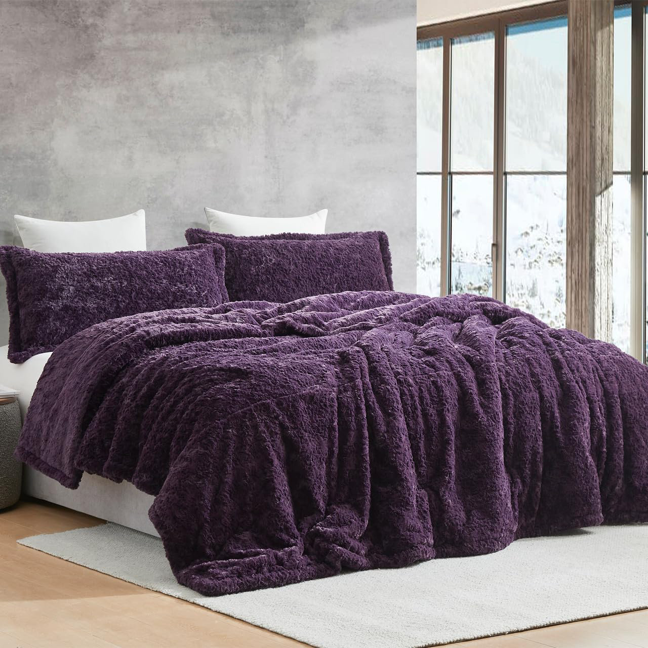Byourbed Coma Inducer Wriggle With It Dark Purple Oversized Comforter ...