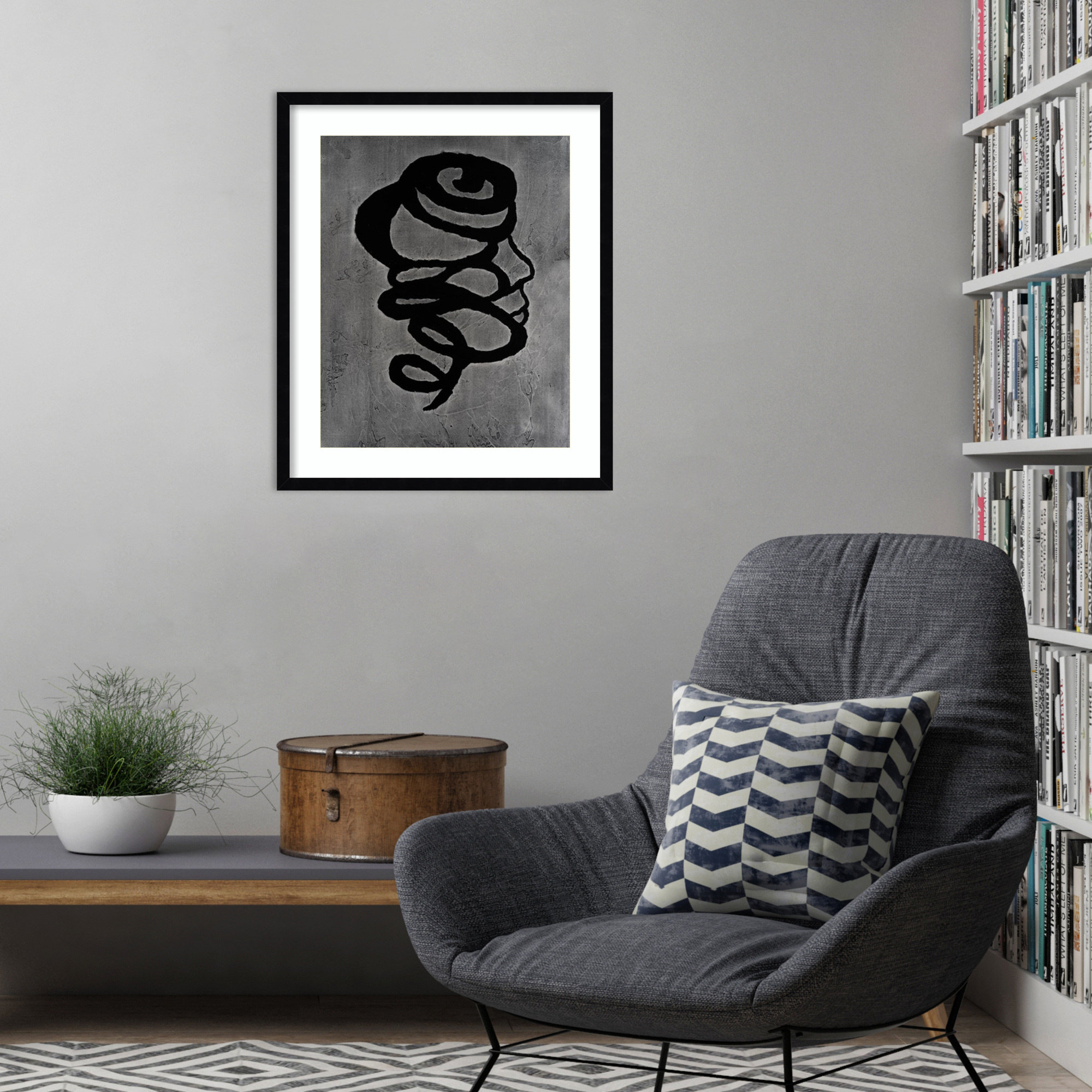 Latitude Run® Portrait Coil IV by Vanna Lam Wood Framed Wall Art Print ...