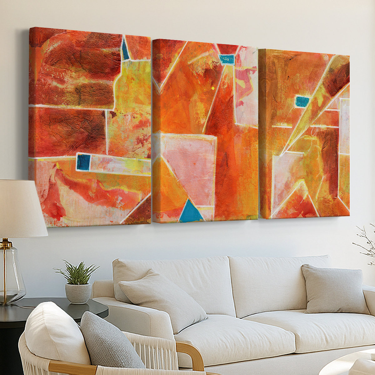 Hokku Designs Primary Connection IV -Custom Wrapped Gallery Canvas - 3 ...