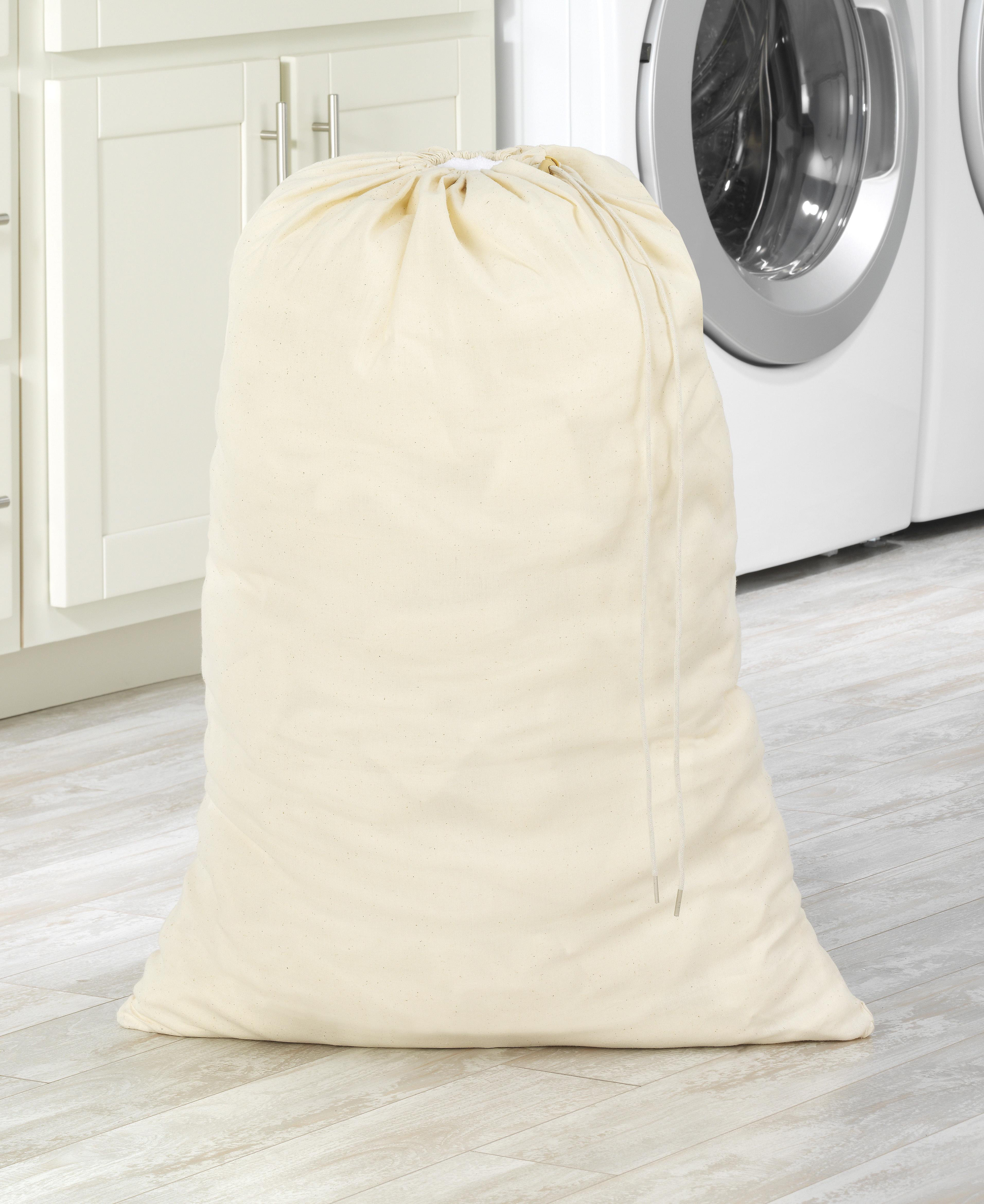 Whitmor Cotton Drawstring Laundry Bag | Wayfair