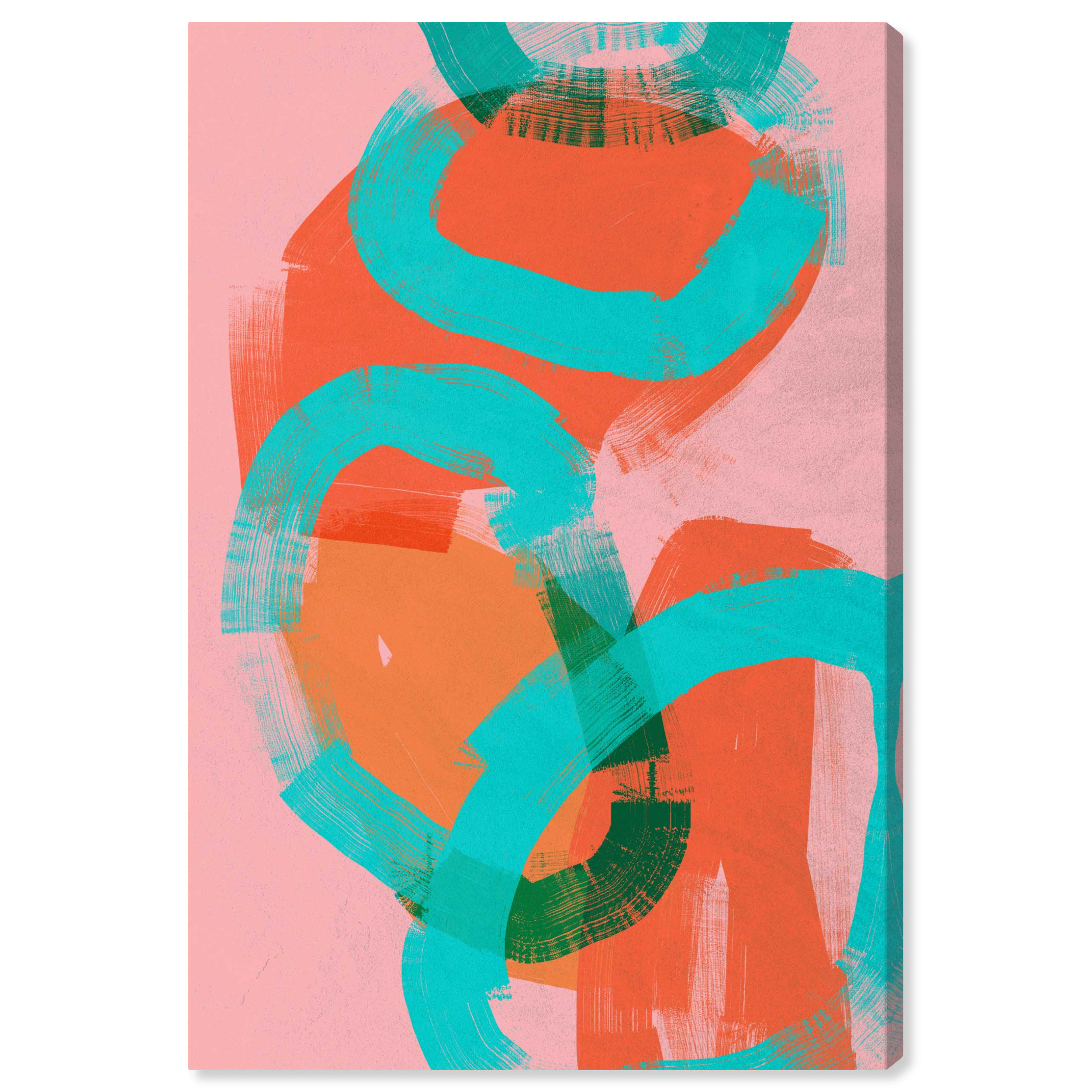 Art Remedy Candy Chain Modern Abstract Geometric Wall Art by Art Remedy ...