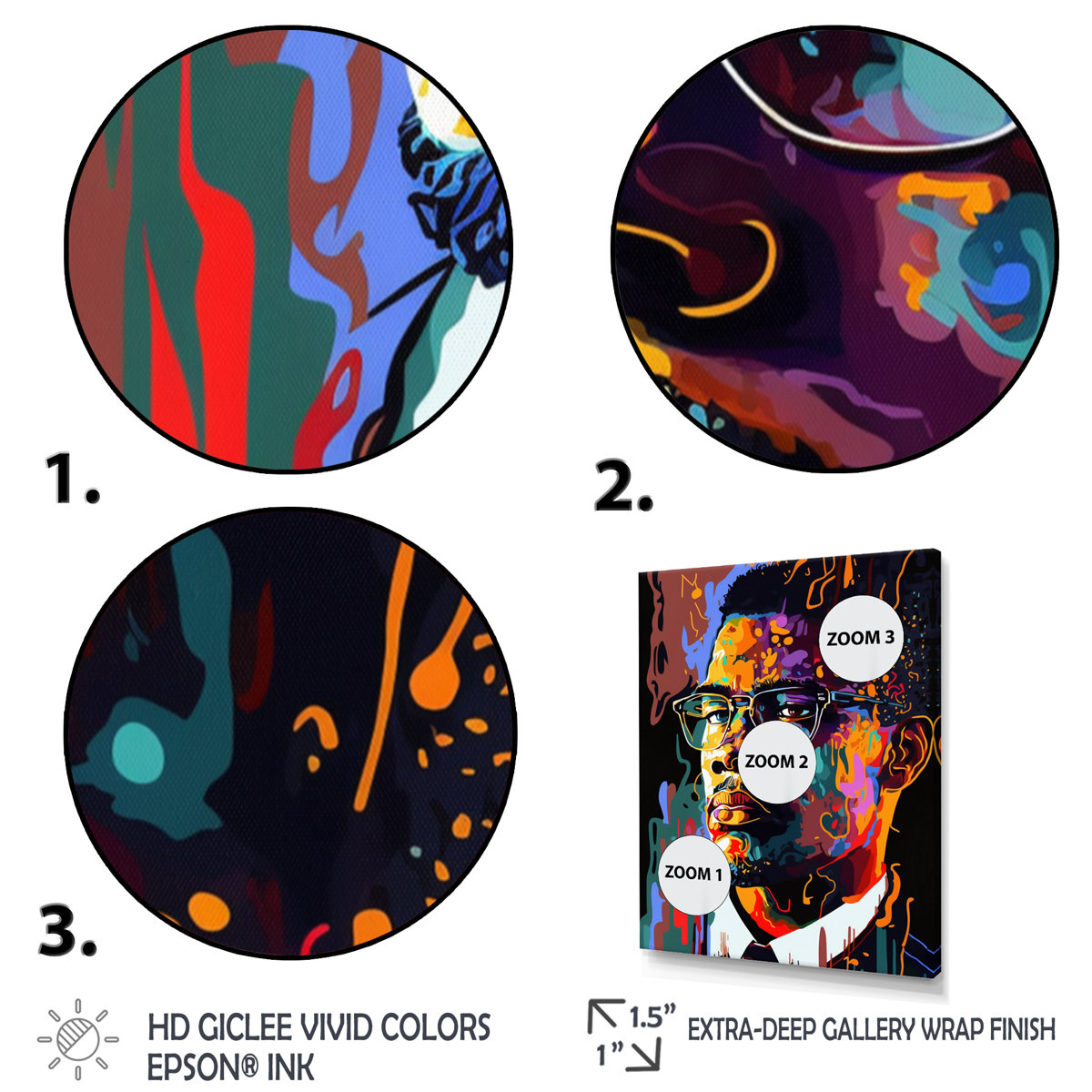 Winston Porter Malcolm X Illustration I - Celebrity Wall Art Living ...