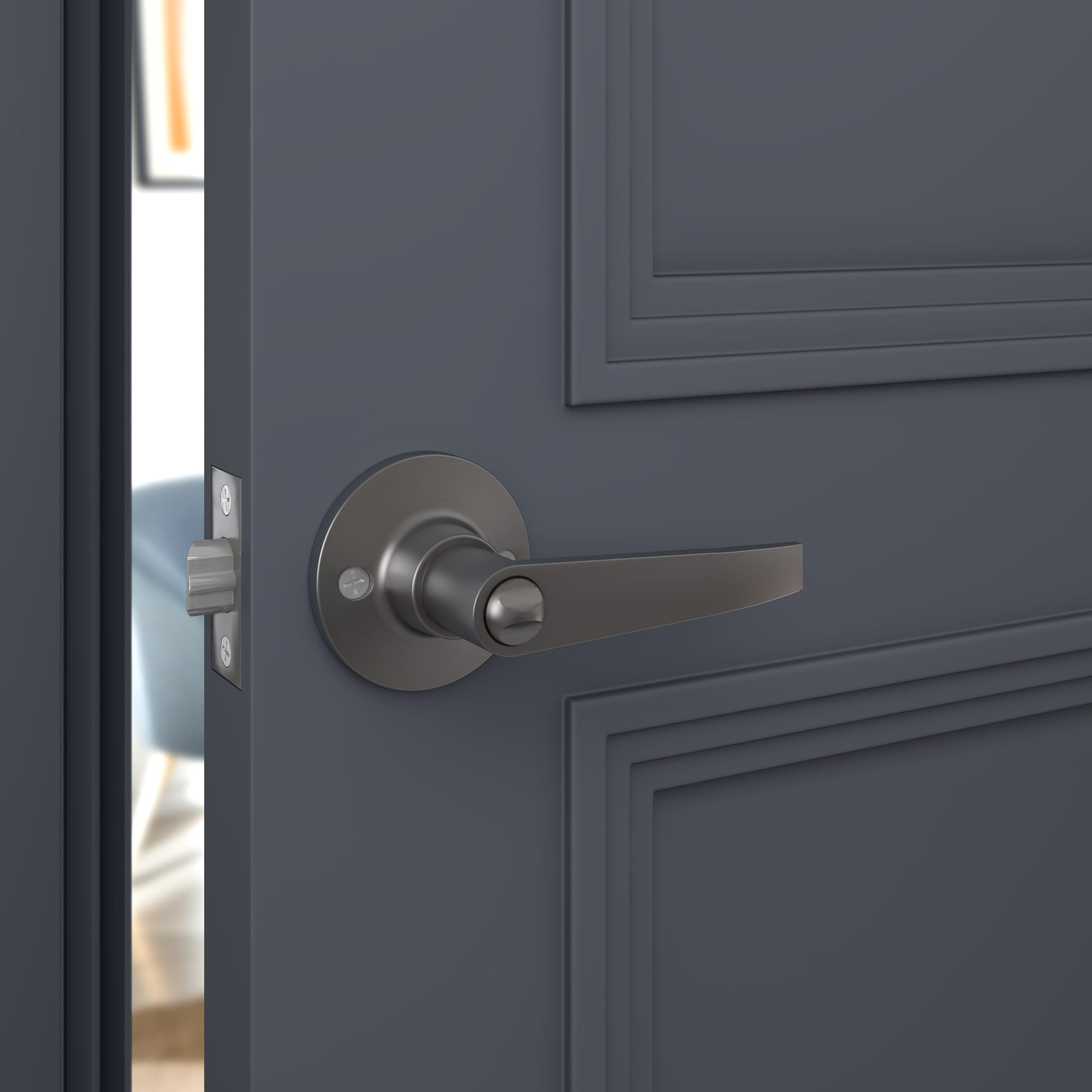 Villar Home Designs Door Lever with Round Rosette Multipack & Reviews ...