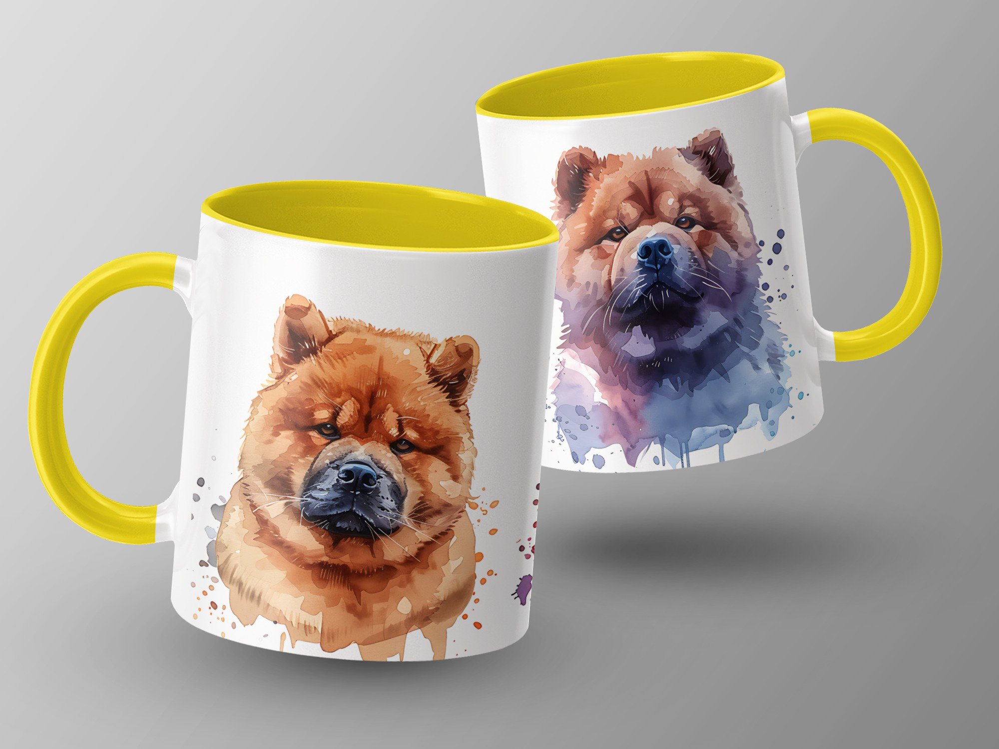 17 Stories Watercolor Chow Chow Design 11oz Coffee Mug | Wayfair.co.uk