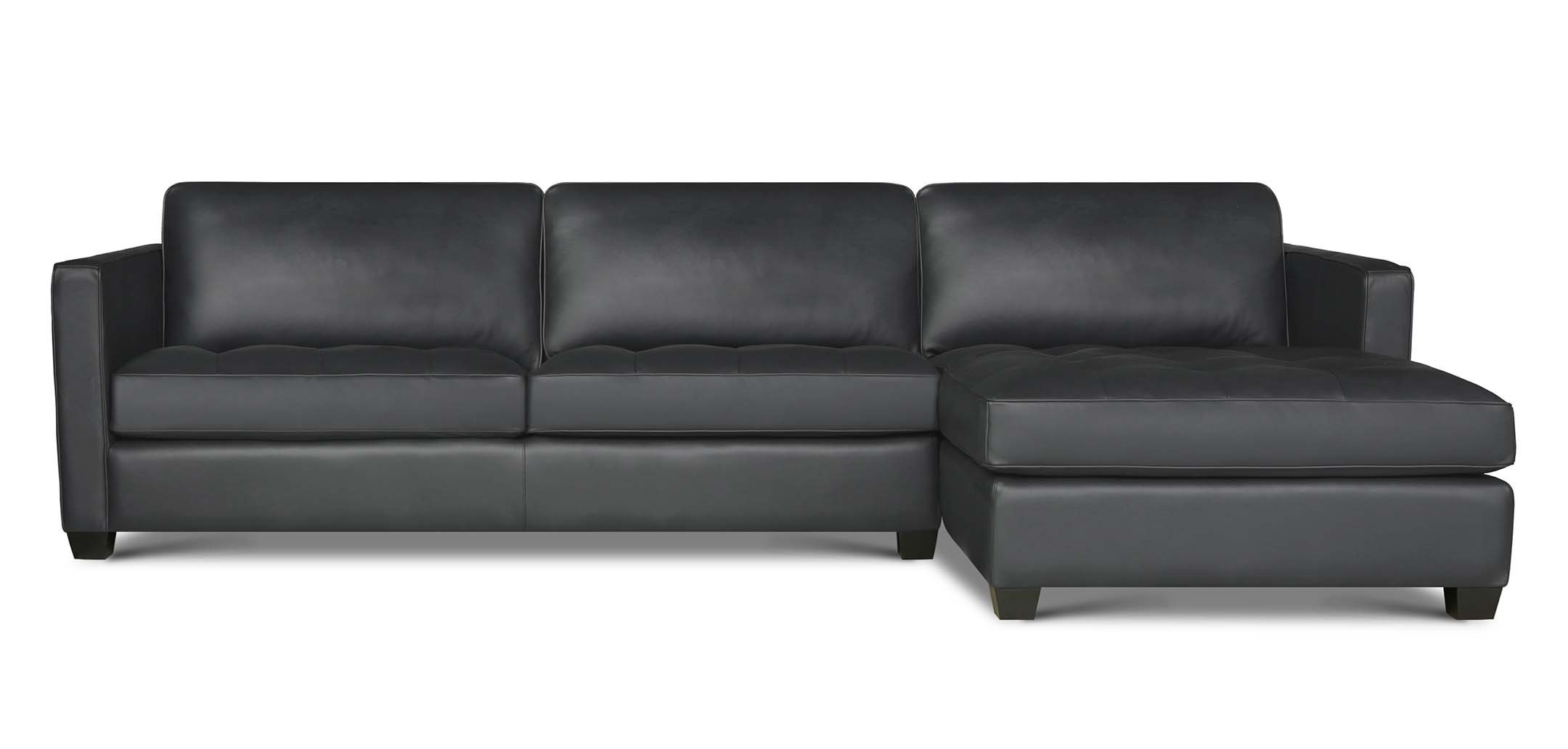 Eleanor Rigby Arizona 132" Wide Genuine Leather Sofa & Chaise | Wayfair
