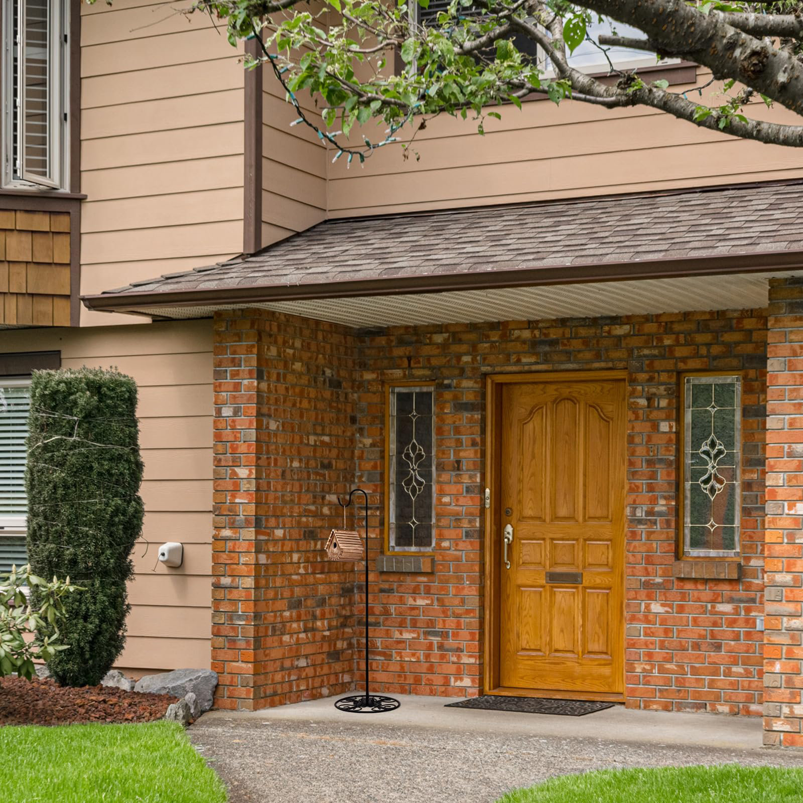 Red Barrel Studio® 2-Pack Adjustable Iron Shepherd's Hooks With Base ...