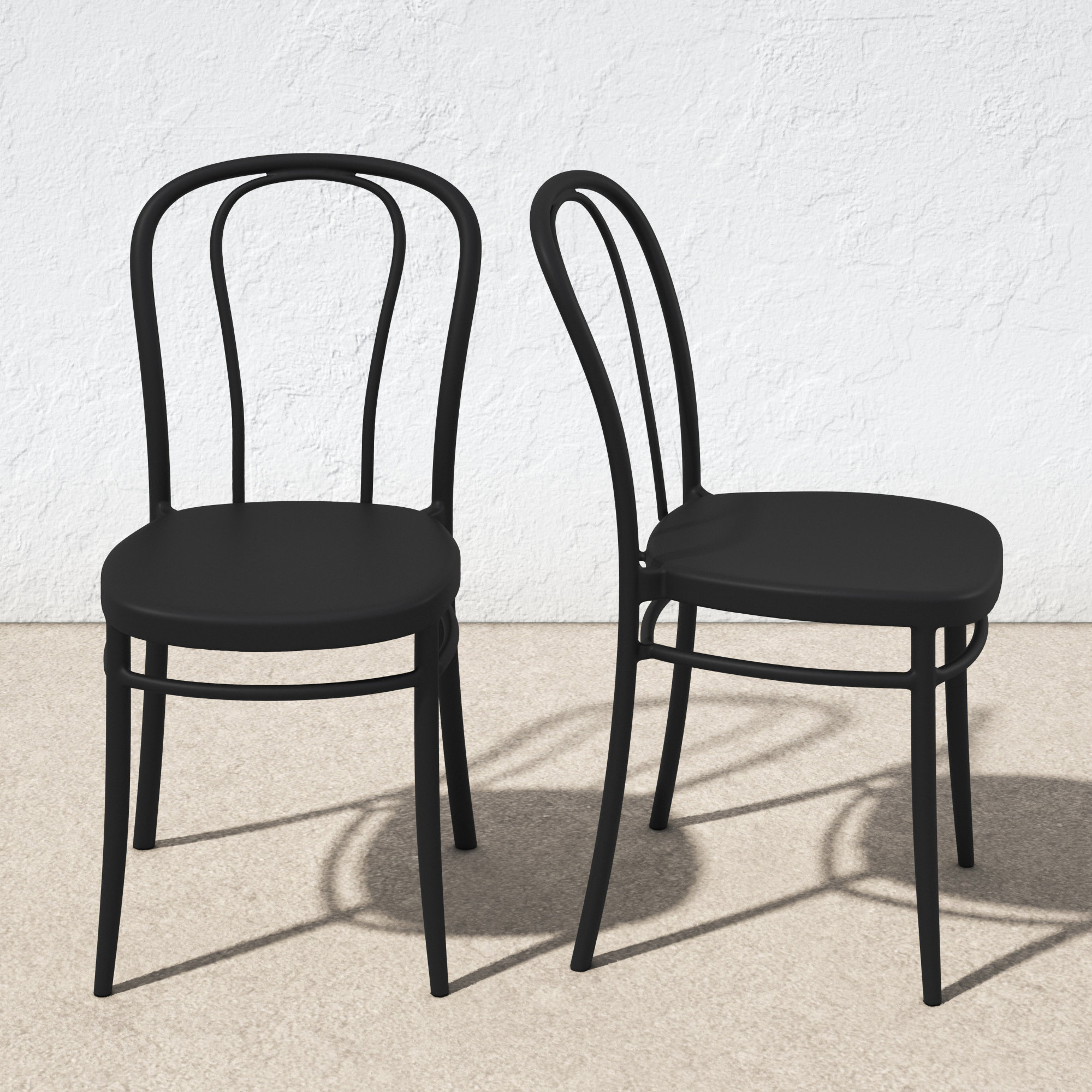 AllModern Farrah Outdoor Stackable Dining Side Chair & Reviews | Wayfair