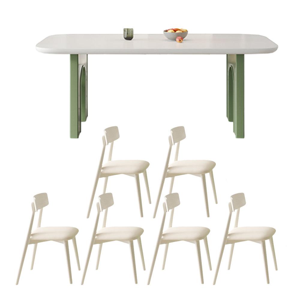 Elamer Simple rectangular dining table set | Wayfair