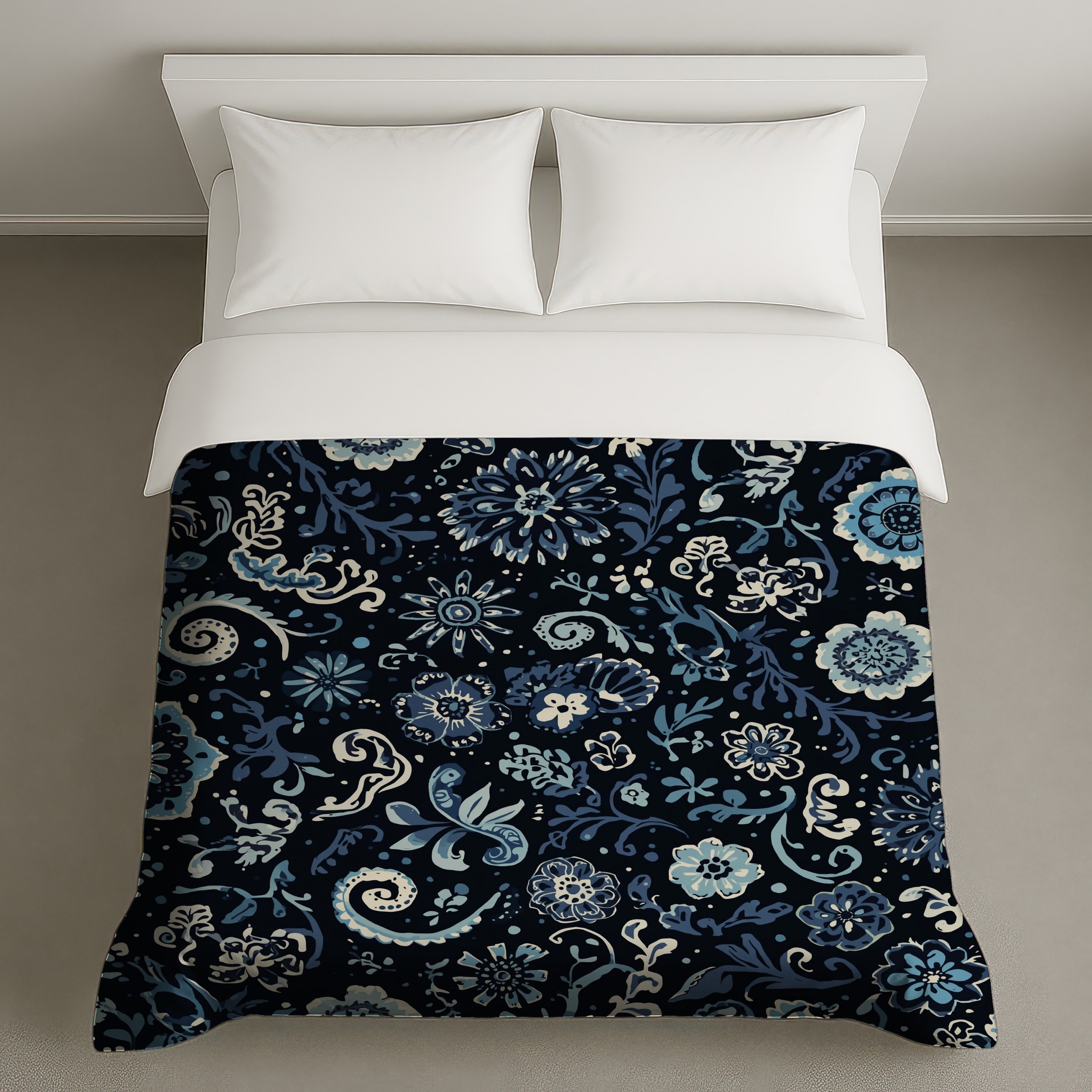 VisionDecor Intricate Floral Motif Duvet Covers | Wayfair
