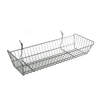 Azar Displays 24.25" Wide Slanted Chrome Wire Basket, 2-Pack | Wayfair