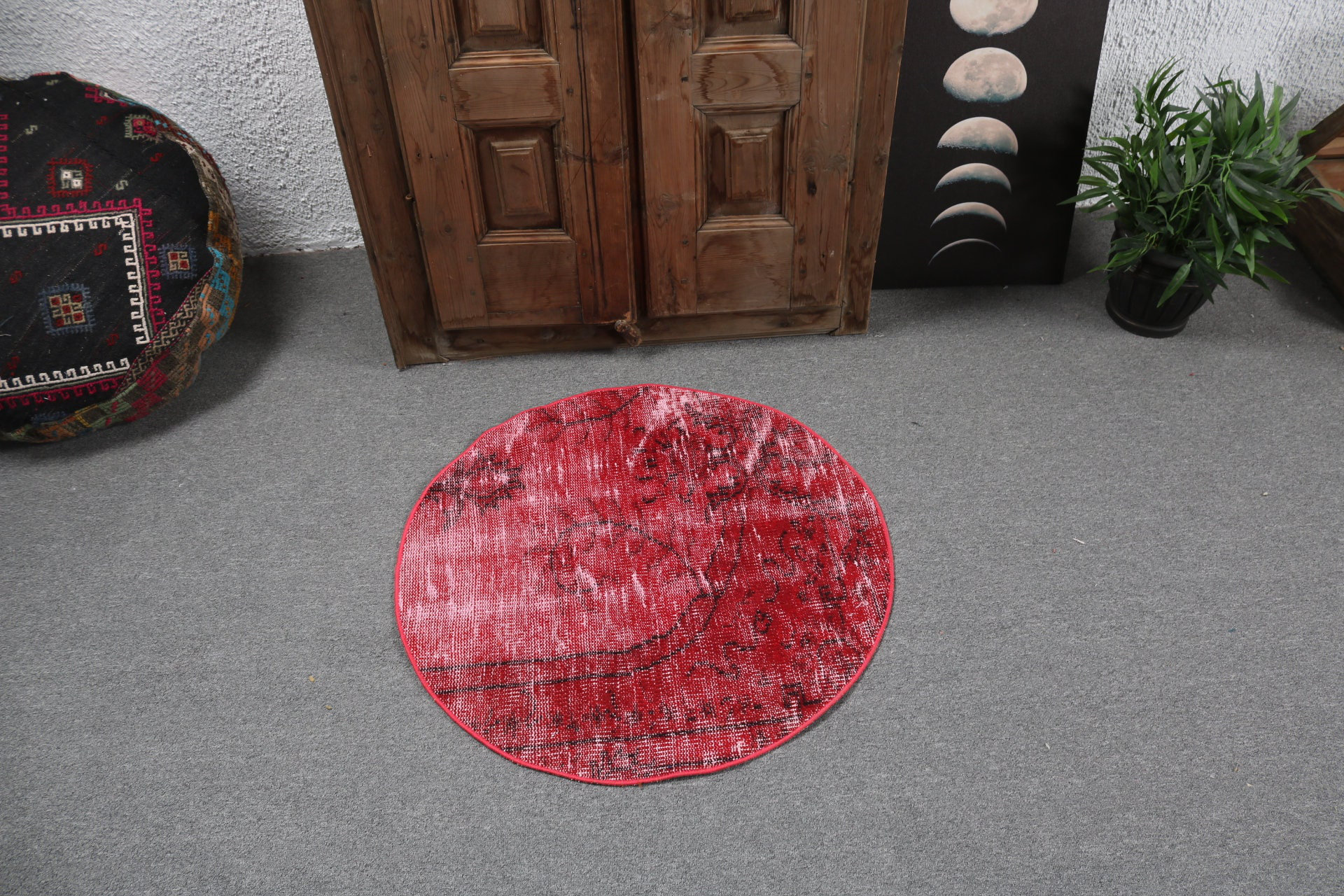 Astoria Grand Handcrafted Turkish Door Mat Showcases an Elegant Floral ...