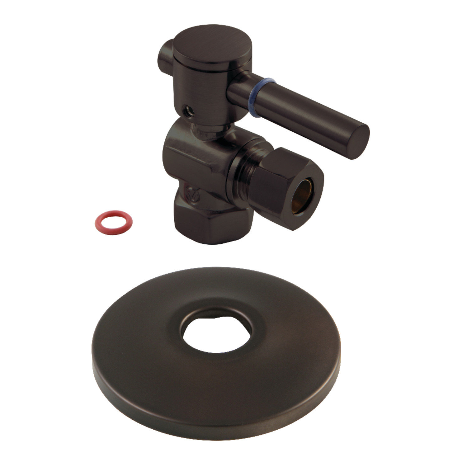 Kingston Brass Concord 3/8-Inch FIP x 3/8-Inch OD Comp Quarter-Turn ...