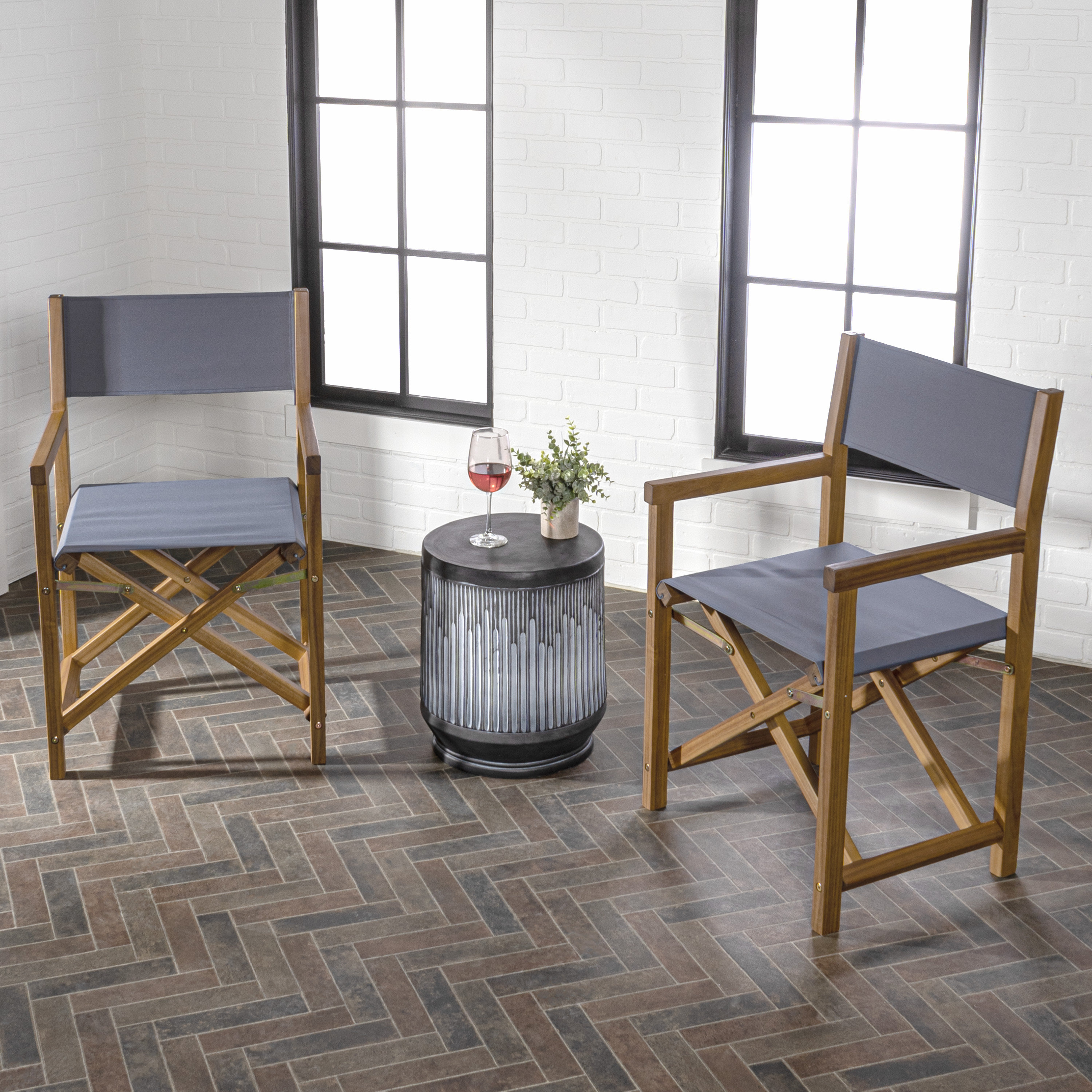 Hokku Designs Zaniya Classic Vintage Outdoor Acacia Wood Folding ...