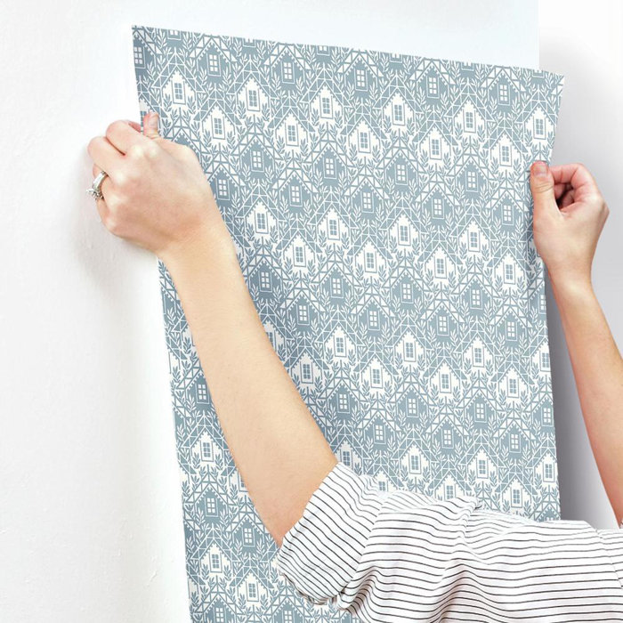 York Wallcoverings Geometric Roll | Wayfair
