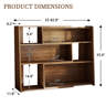 Wrought Studio Expandable Bookshelf with Solid Wood Core, 3-Tier Ladder ...