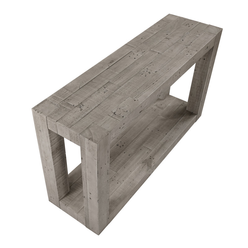 Millwood Pines Dajonae 54" Solid Wood Reclaimed Pine Console Table ...