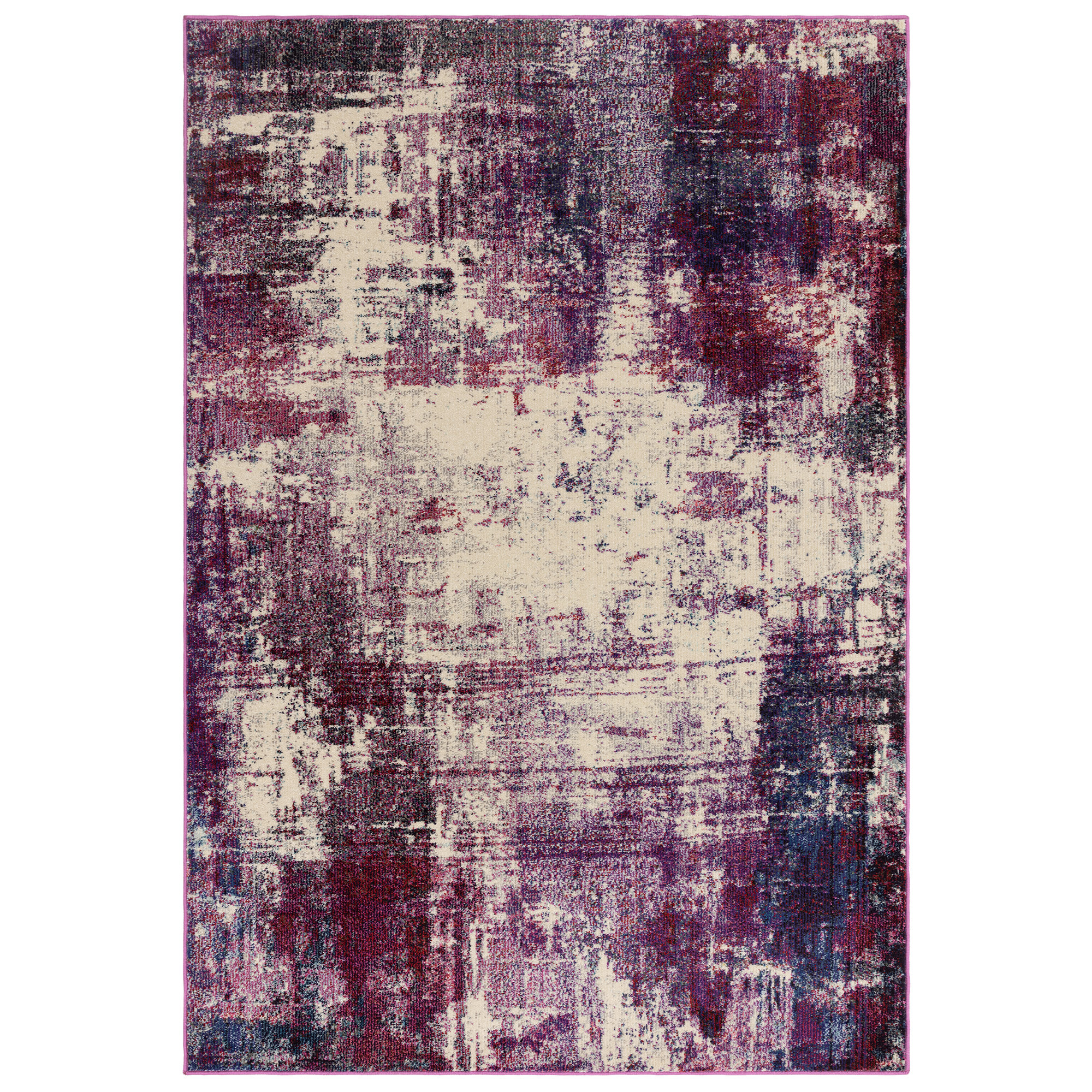 Borough Wharf Enosburgh Abstract Purple Area Rug | Wayfair.co.uk