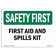 SignMission First Aid and Spills Kit Sign | Wayfair