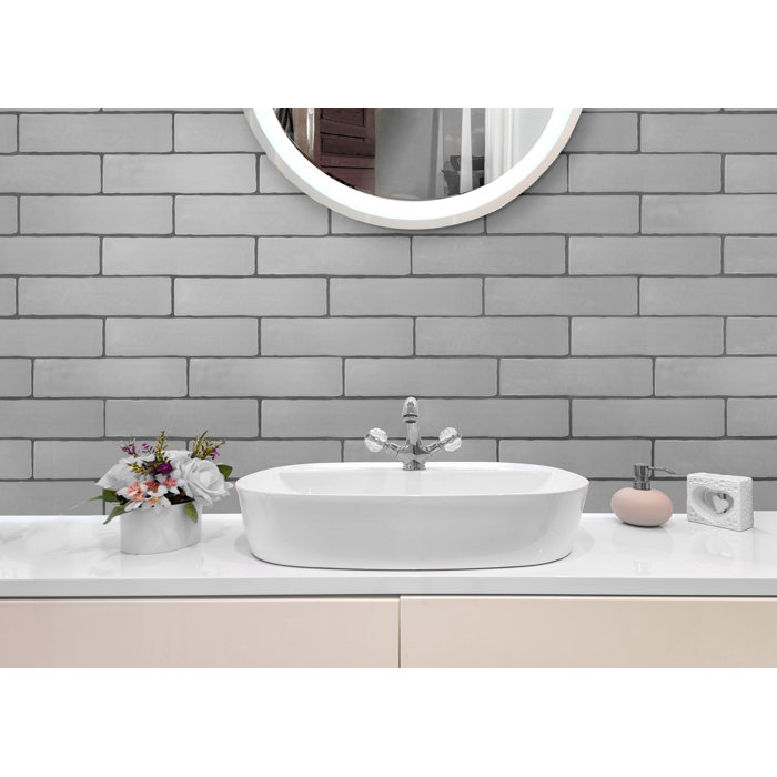 Andova Parado 3-in. x 11-in. Subway Stone Look Satin Ceramic Wall ...
