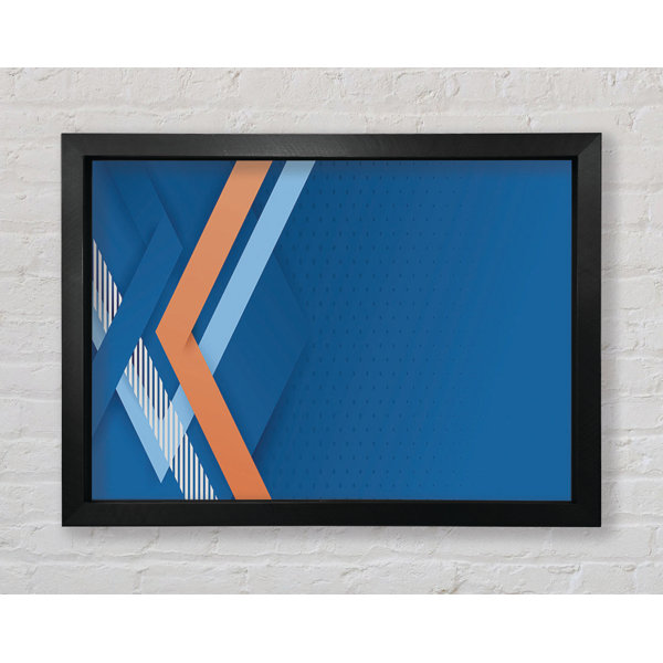 Ivy Bronx Modern Orange Direction Framed Print | Wayfair.co.uk