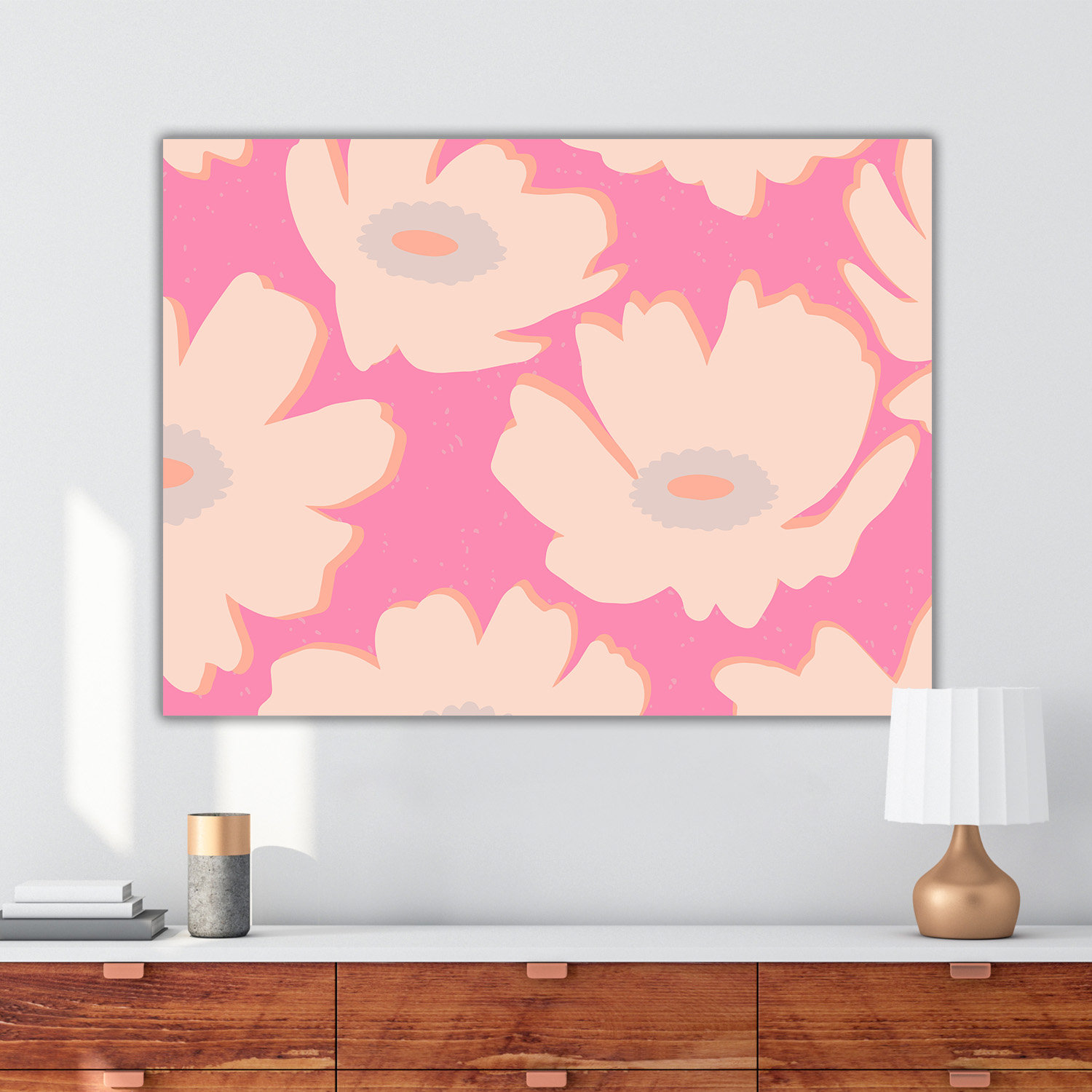 Titus Home Pink Foxy - Wrapped Canvas Print | Wayfair