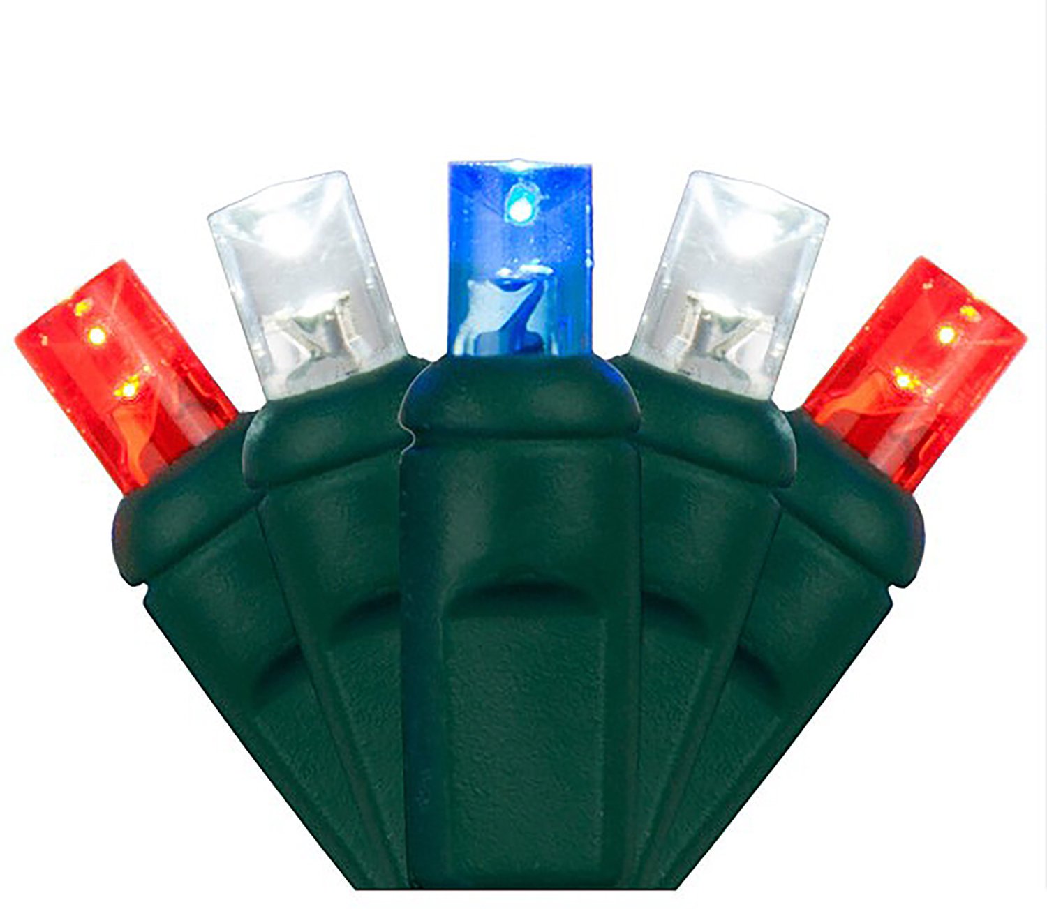 The Holiday Aisle® 2 pack - 5mm - 50 ct - Red-White-Blue LED - 4 ...