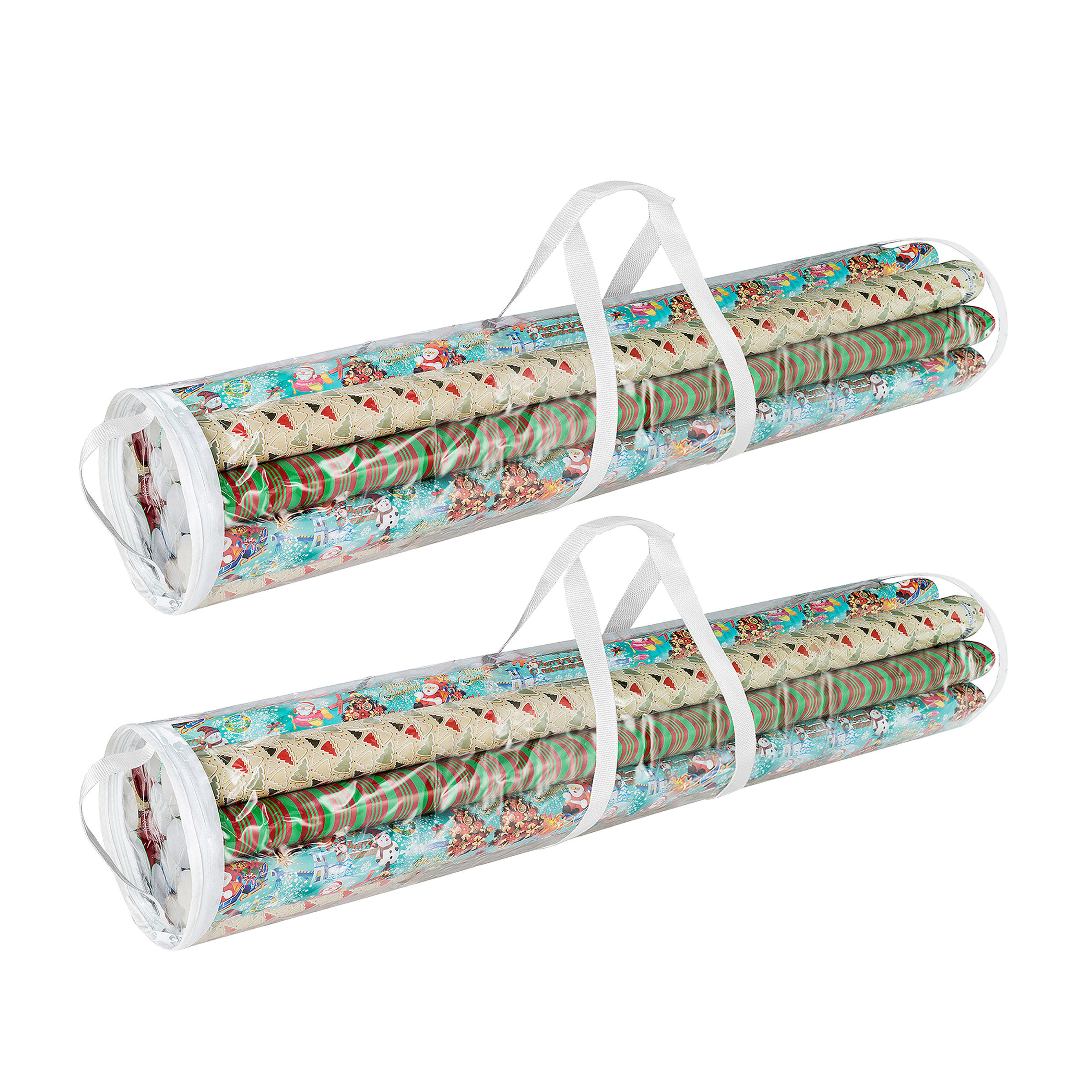 Rebrilliant Wrapping Paper Storage - 2 Organizers for 50 Rolls of Gift ...