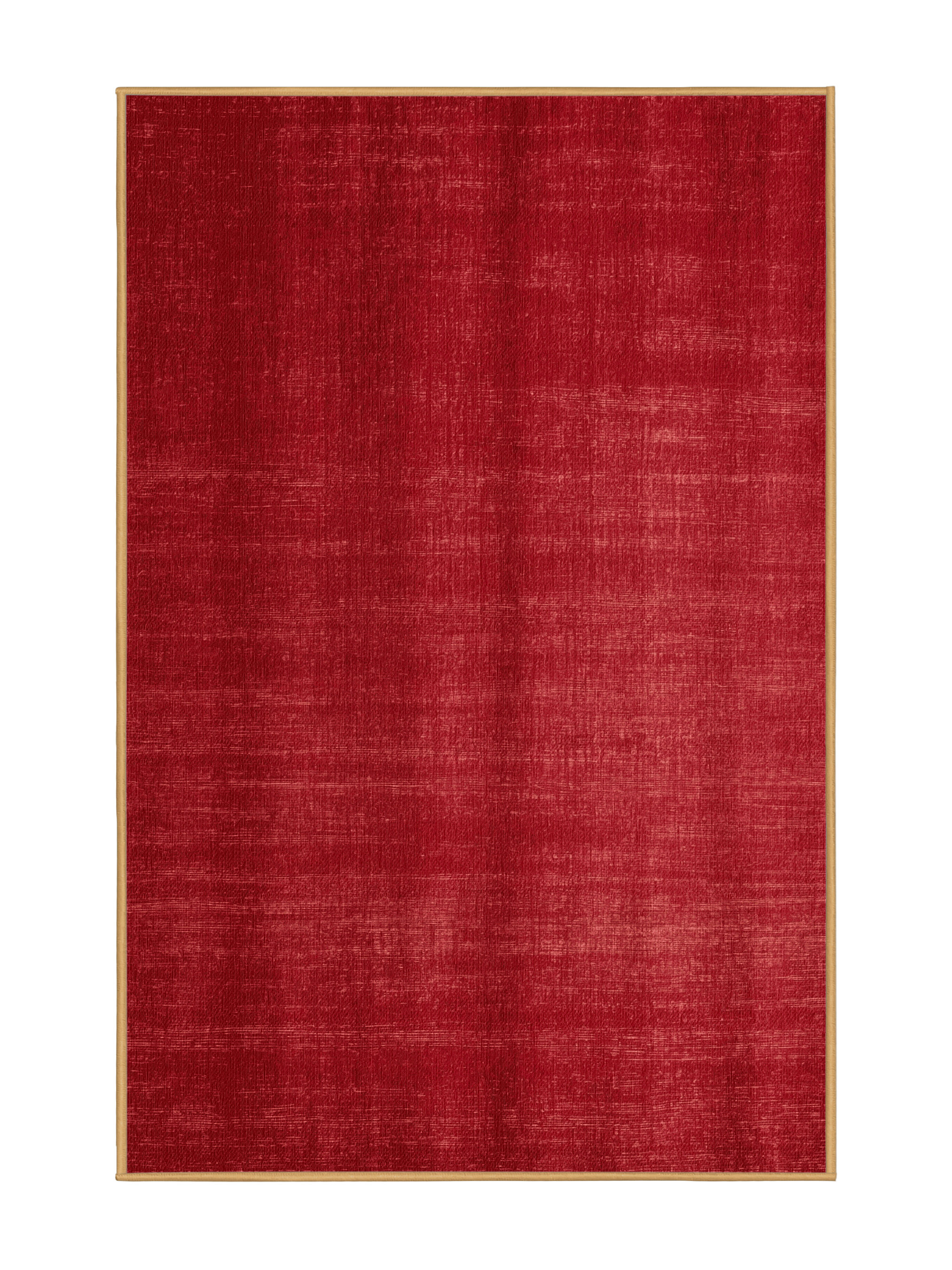 Hokku Designs Machine Washable Solid Red Area Rug | Wayfair
