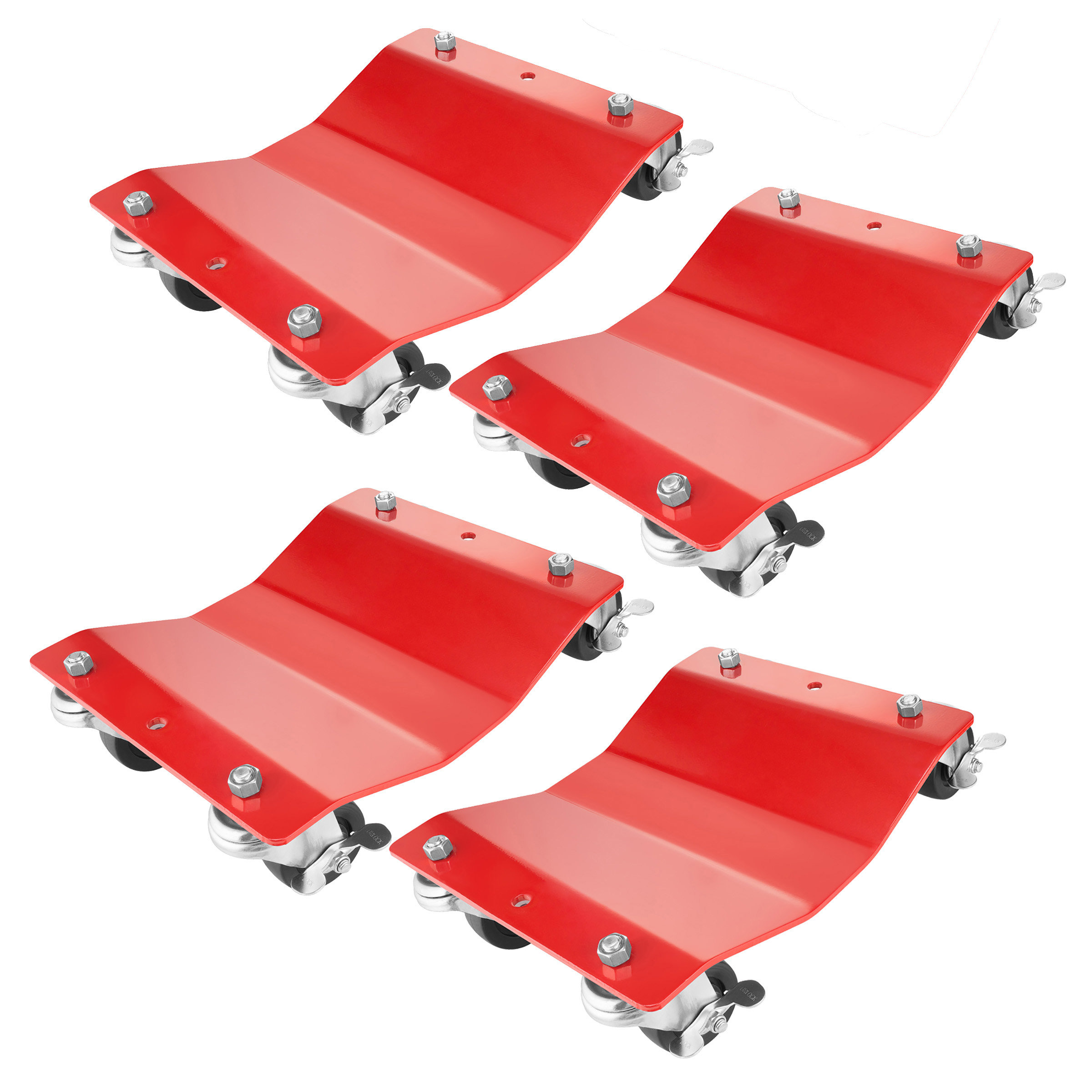 Fleming Supply Car Dolly with Heavy-Duty Roller Wheel Casters - Under ...