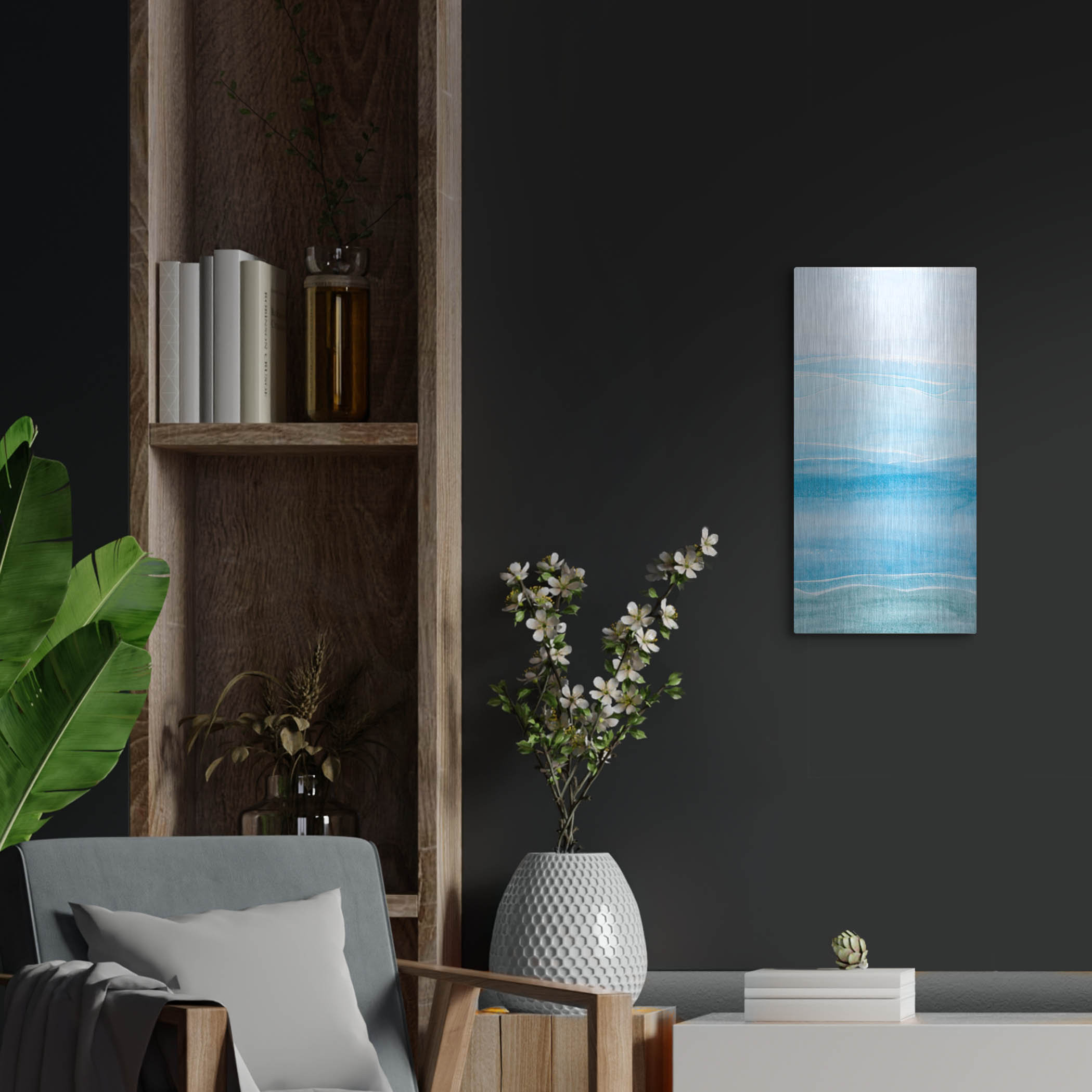 Ivy Bronx 'Wavy 2' by Alicia Ludwig Metal Wall Art | Wayfair