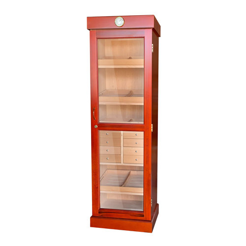 Humidor Supreme Premium Tower Humidor Cabinet Holds Up to 3000 Cigars ...