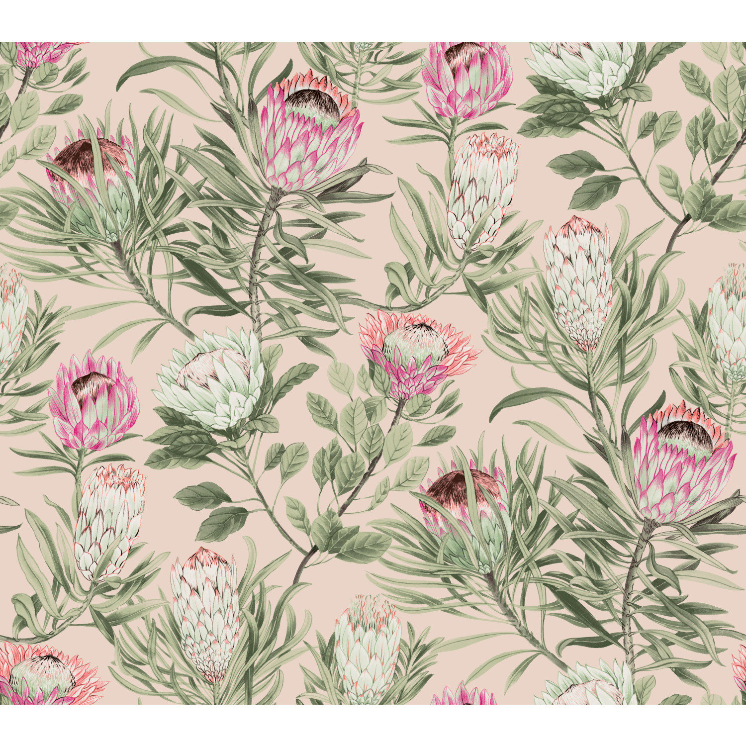 York Wallcoverings Protea 27' L x 27" W Wallpaper Roll | Perigold
