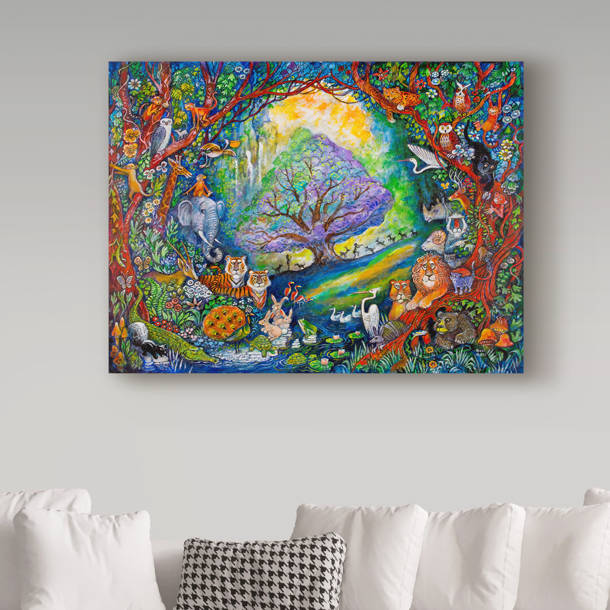 Trademark Art Bill Bell The Fairy Castle On Canvas by Bill Bell Print ...