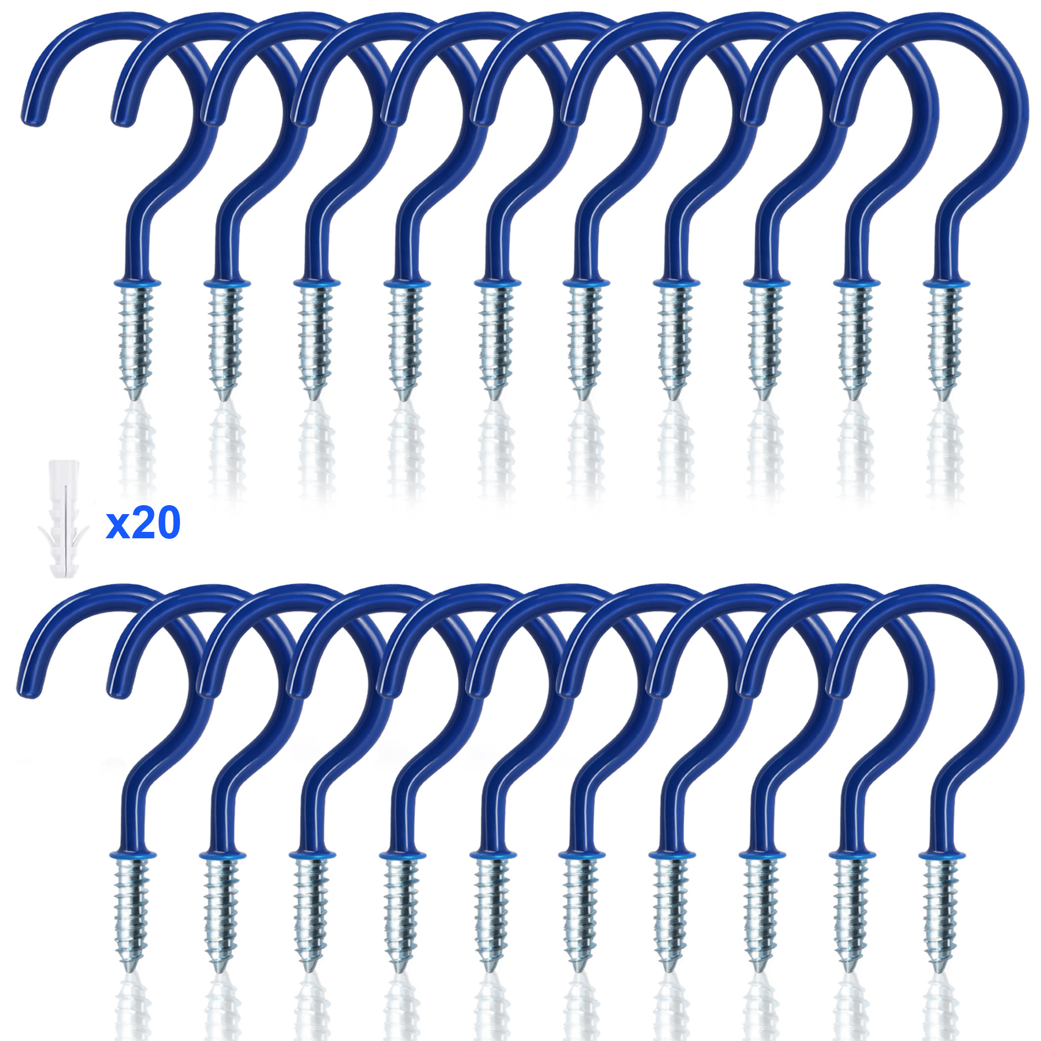 Rebrilliant 20 Hooks For Hanging Heavy Objects, Cups, Lights And ...