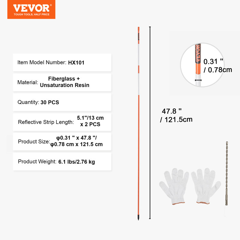 VEVOR Snow Plow Stake | Wayfair