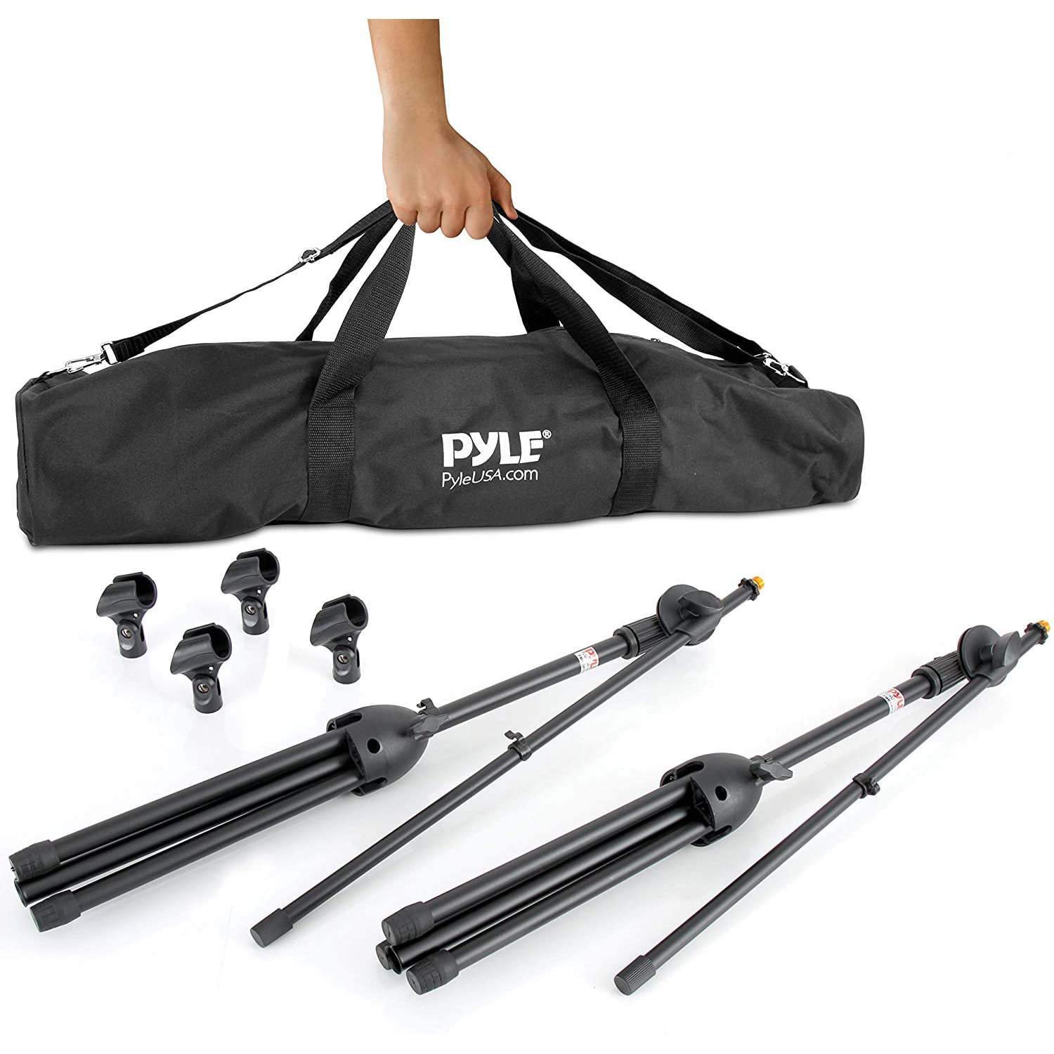 Gracie Oaks Adjustable Universal Microphone Tripod Stands Audio Rack ...