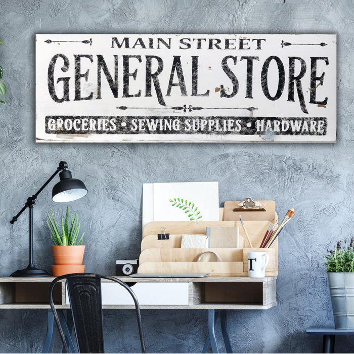 Millwood Pines General Store - Textual Art Print on Wood | Wayfair