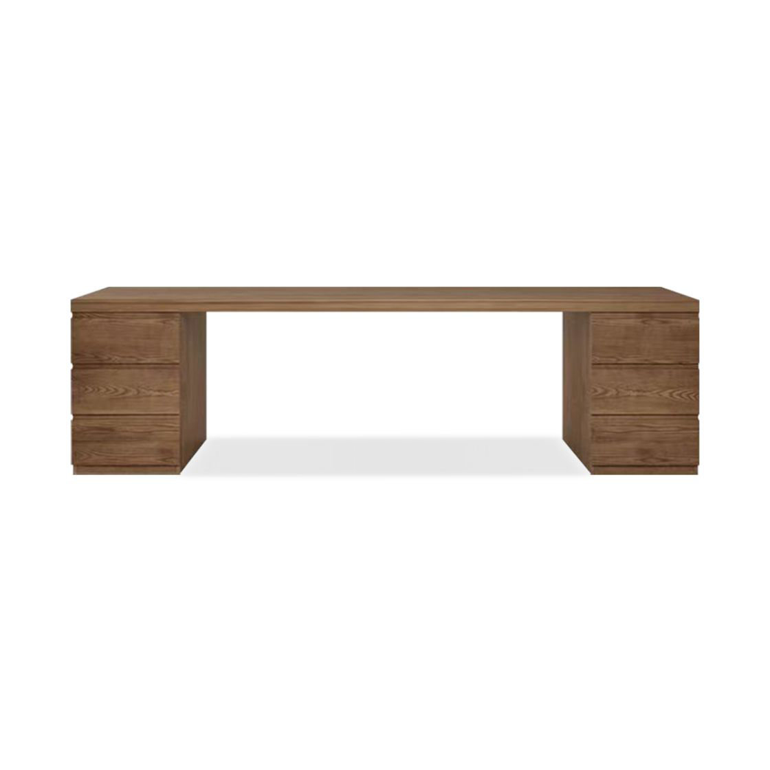 Furnire Lewi Light Nut-brown Rectangular Solid Wood desks | Wayfair
