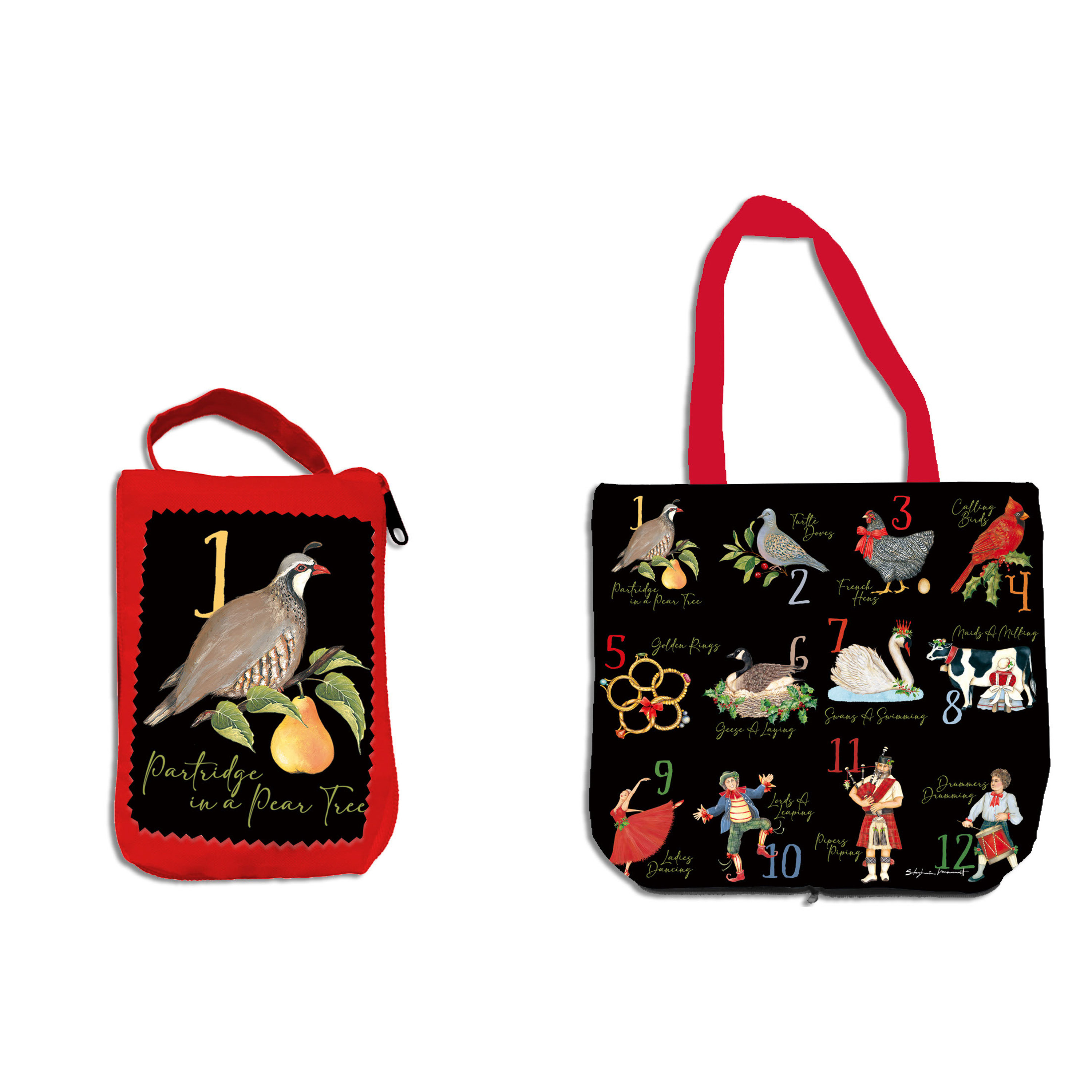 The Holiday Aisle® Holiday Count Down Compact Tote Bag | Wayfair