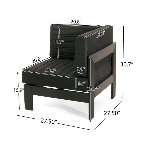 Ivy Bronx Taliesha Aluminum L-Shape Sofa Set With Fire Pit | Wayfair