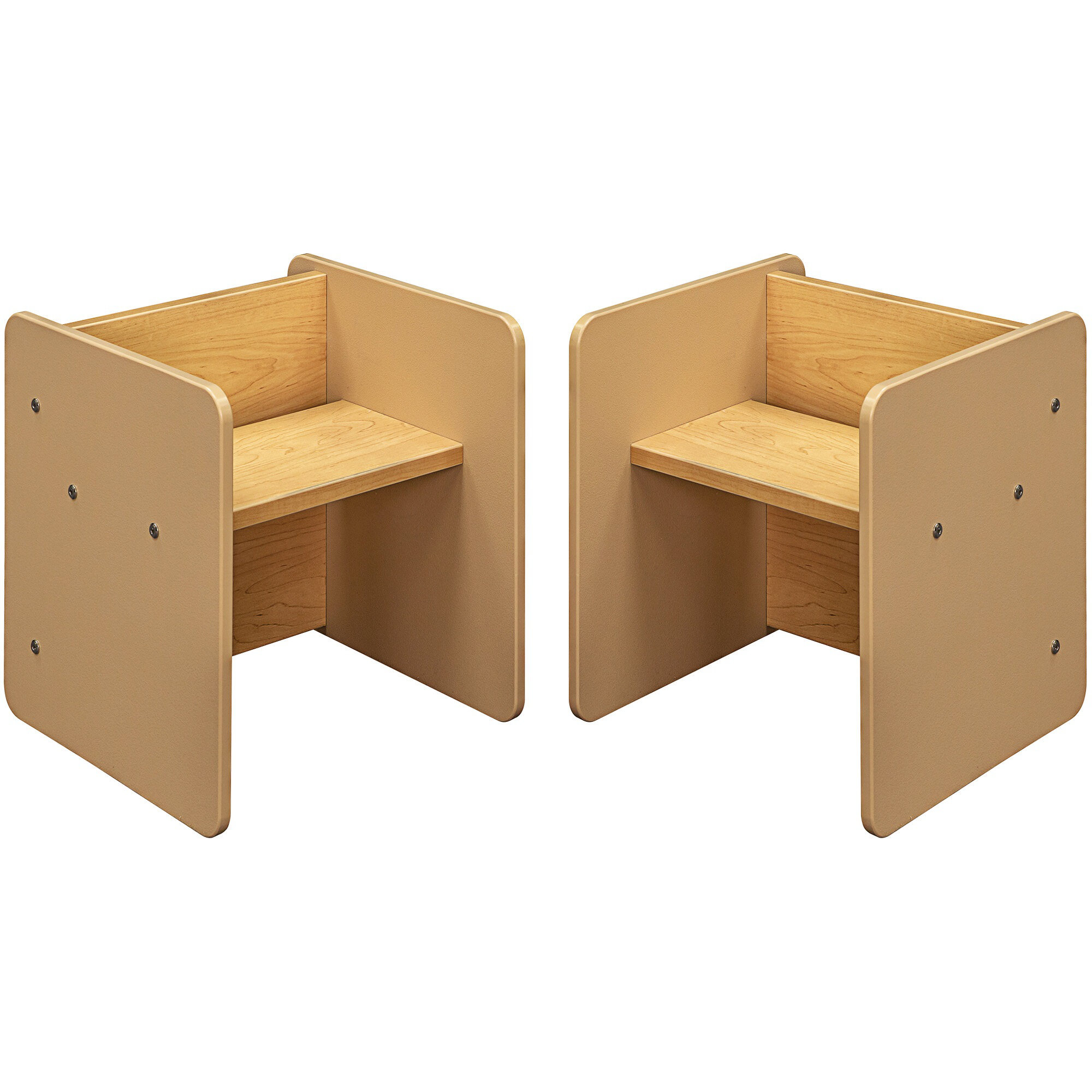 TotMate Classroom Chair Laminate Activity Cube Kids Chairs Flip Over 6 ...