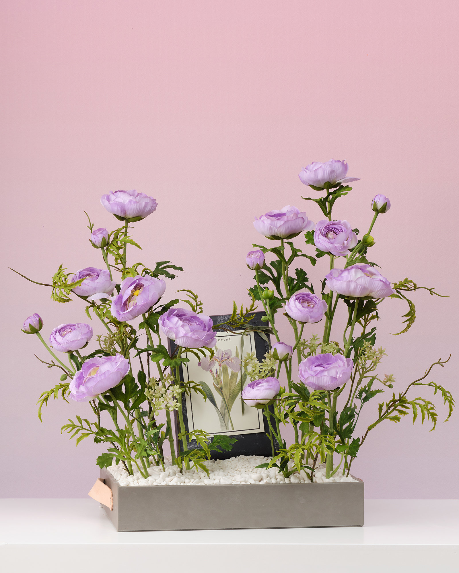 Primrue 26 Pieces 15" Silk Ranunculus Stems, Bushes, and Sprays ...