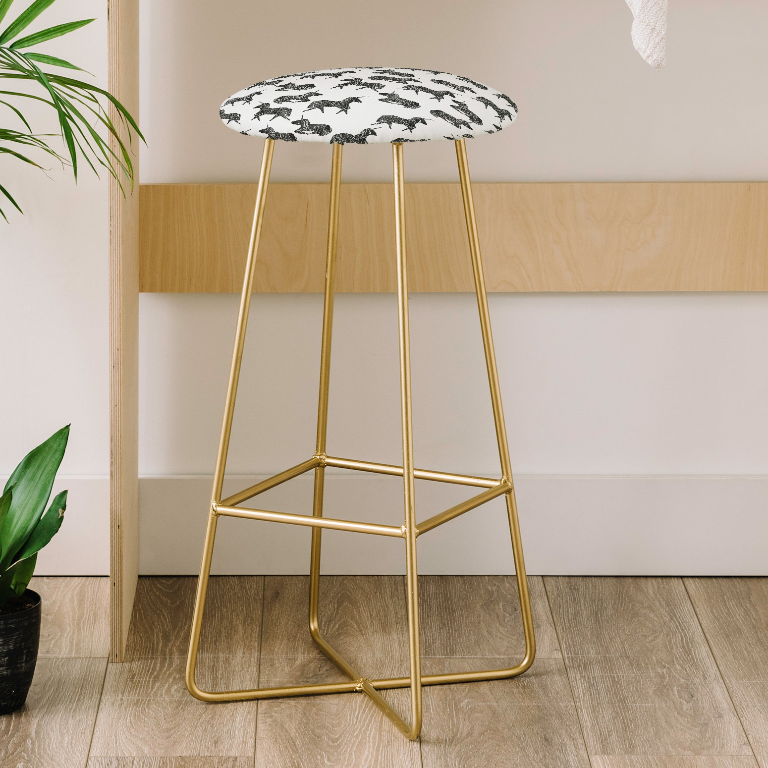 East Urban Home Dash and Ash Sleepy Unicorn 31" Bar Stool | Wayfair