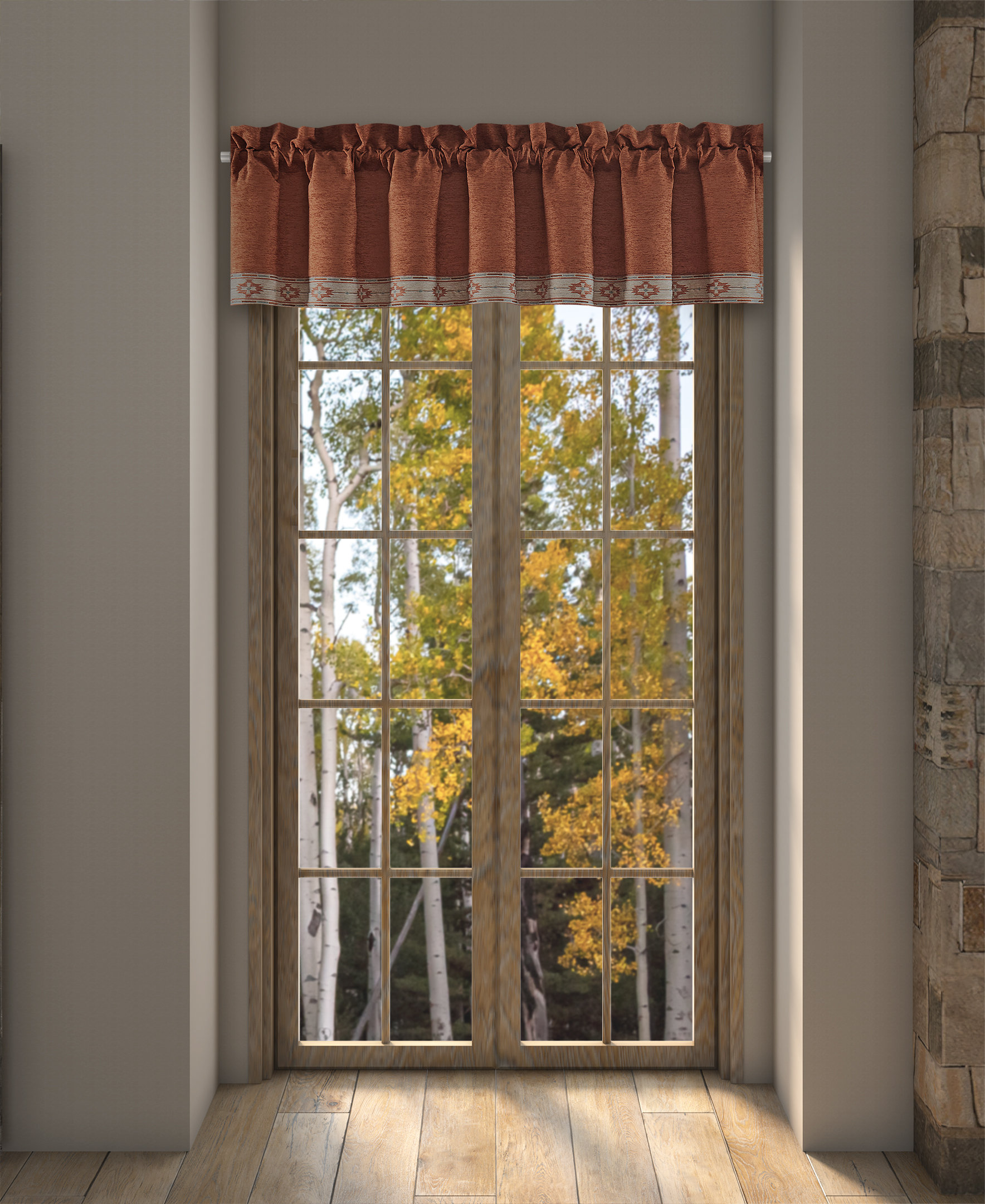 J. Queen New York Jackson Lodge Window Straight Valance | Wayfair