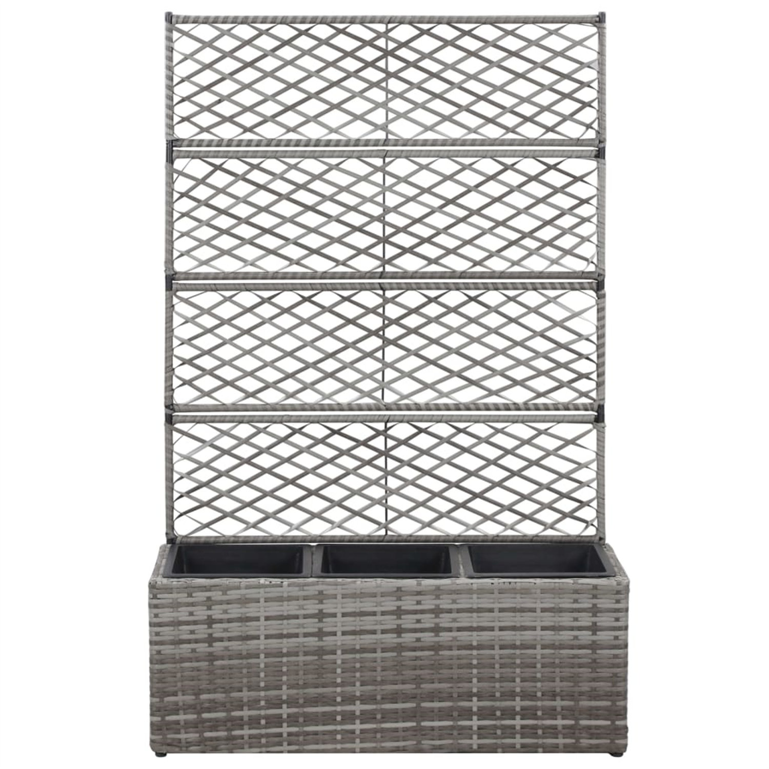 Freeport Park Newsome Rattan Planter Box with Trellis & Reviews ...