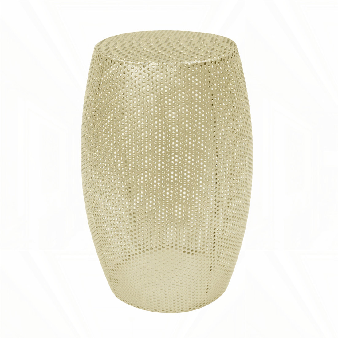 Ebern Designs Round Metal Hollow Side Table | Wayfair