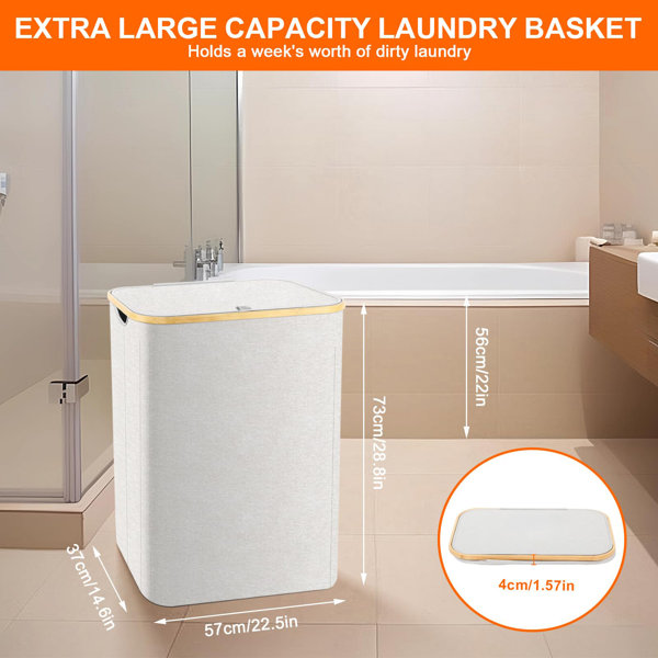 Latitude Run® 155L Extra Large Laundry Hamper | Wayfair